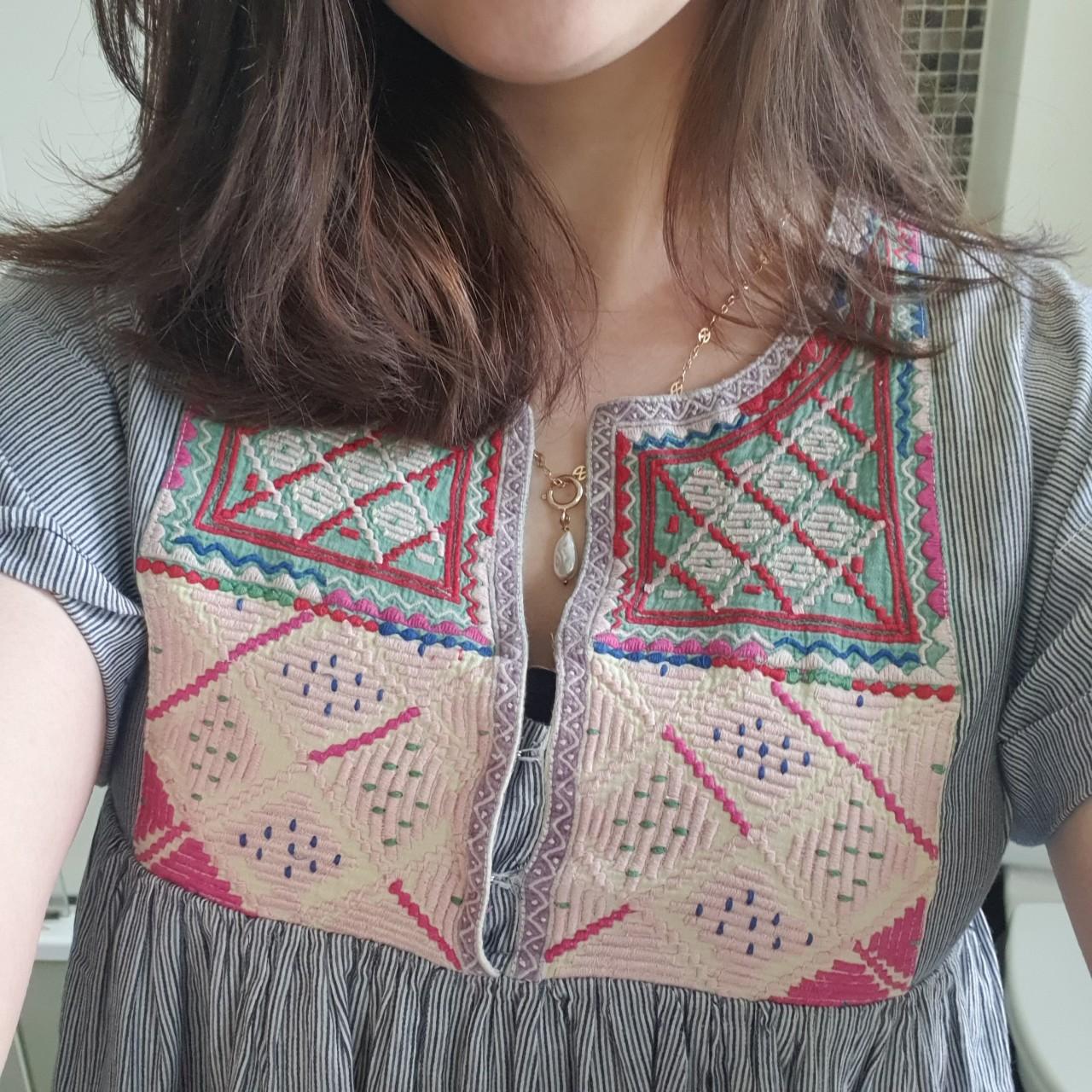 ANTIK BATIK Y2K Folk style Embroidered Cotton... - Depop