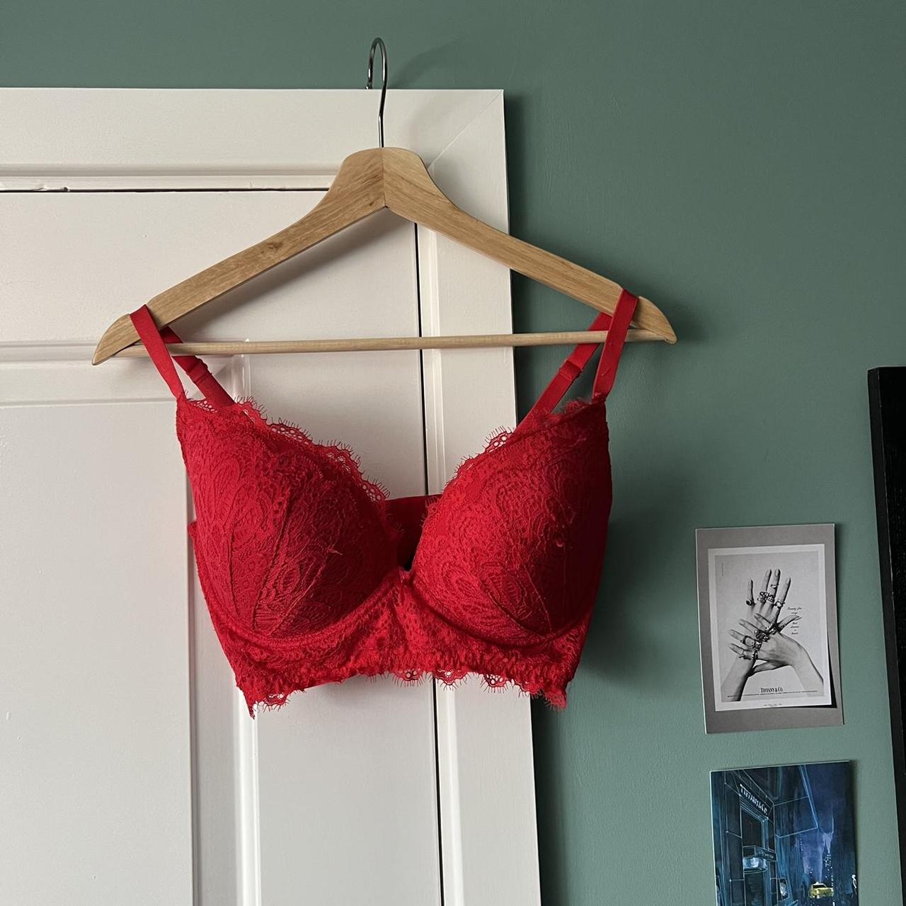 New look red longline bra Could he worn as corset... - Depop