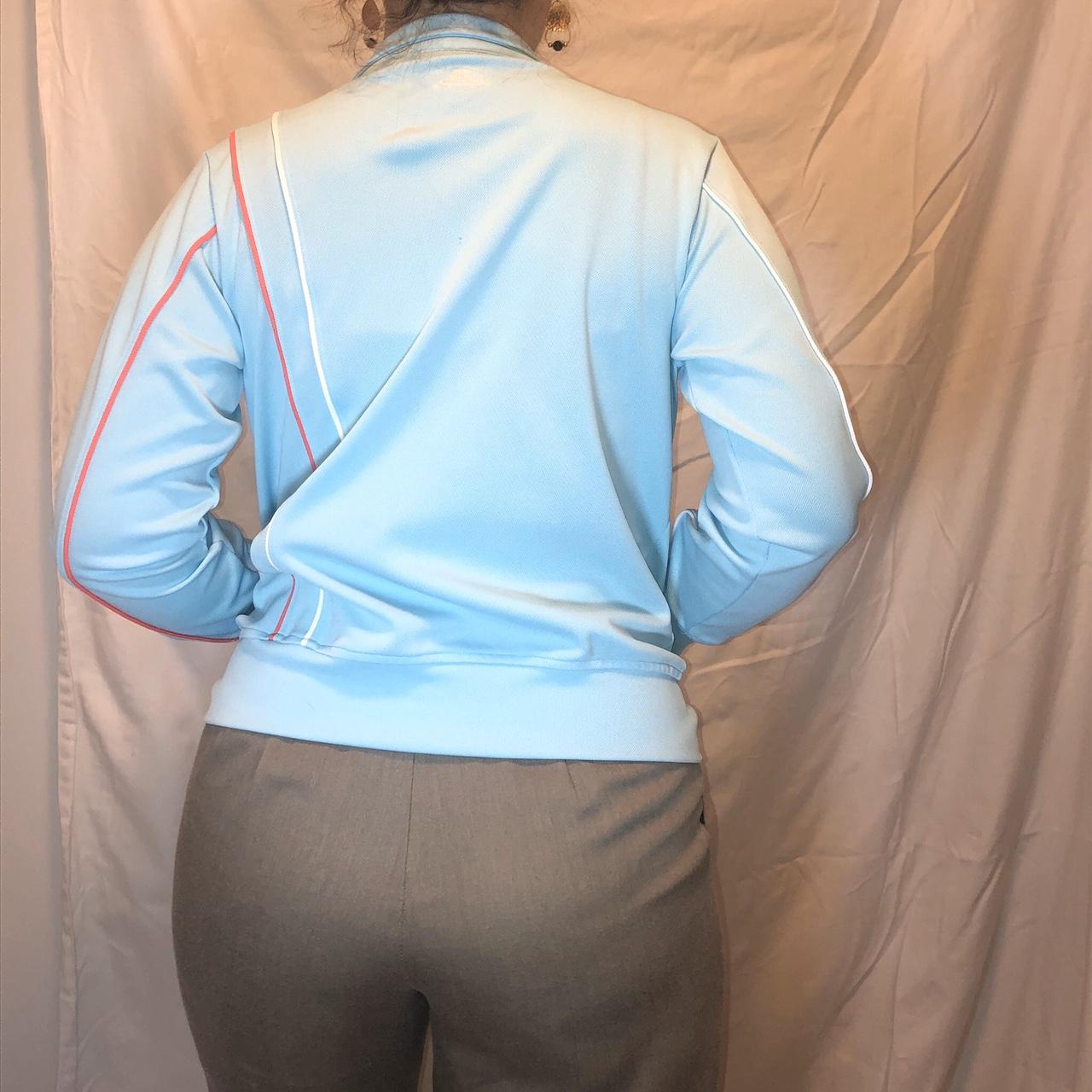 under armor light blue track jacket 🧥 with red and... - Depop