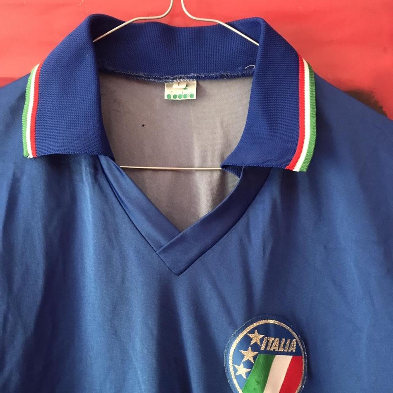 Original Diadora Italy Home Jersey World Cup 1990 - Depop