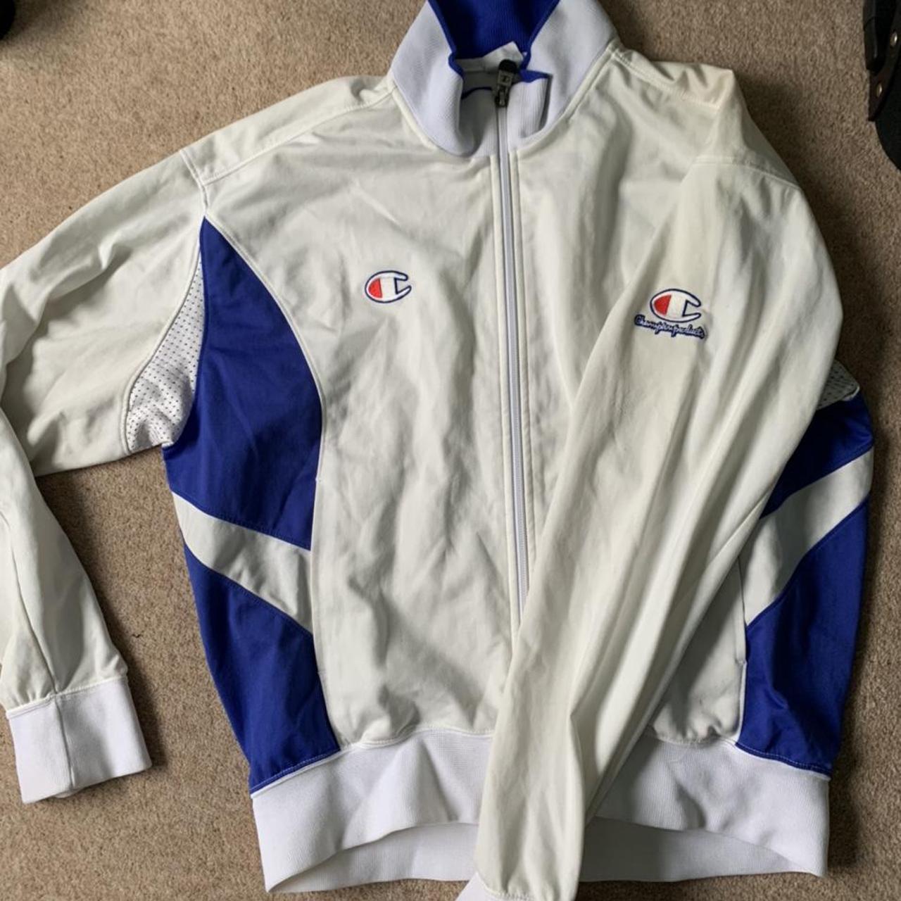 champion track top brought at a vintage fair okay... - Depop