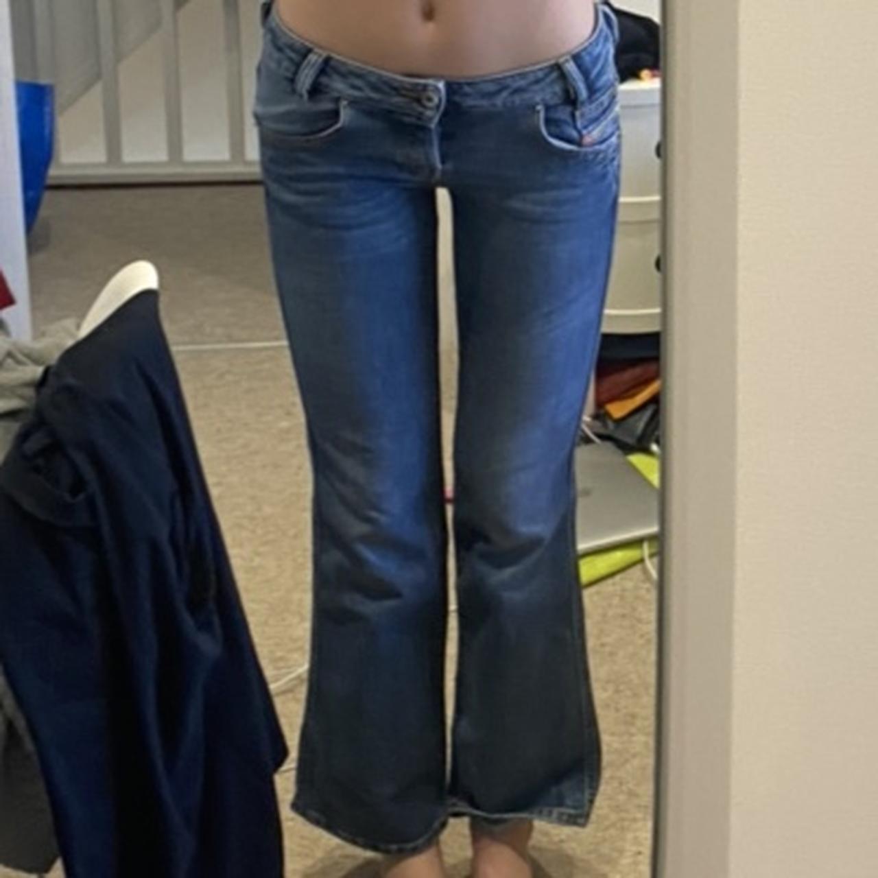 Diesel jeans Diesel flared jeans Low waisted... - Depop