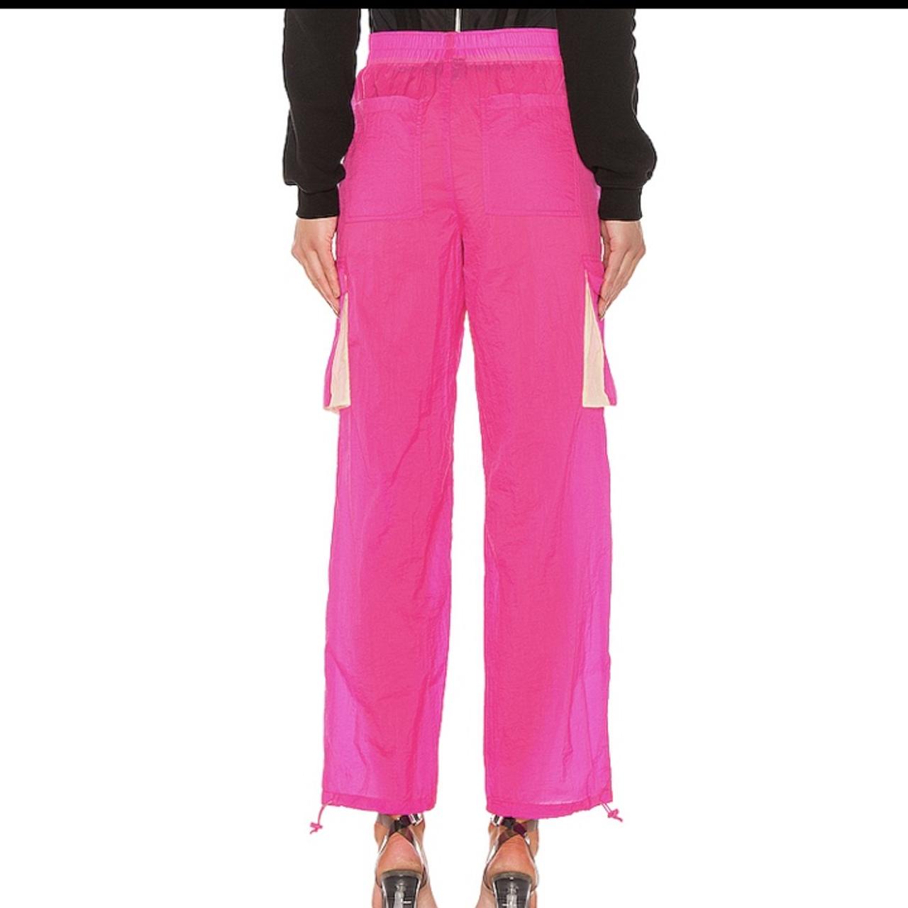Stussy Aydin Nylon Crinkle Pants in hot pink, never... - Depop