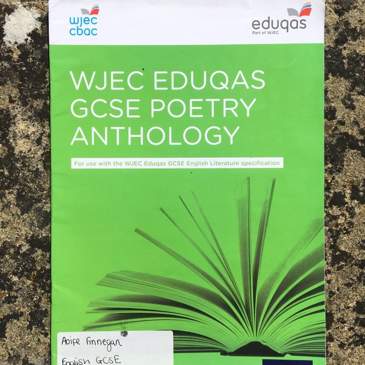 WJEC EDUQAS Anthology book. Lots of notes, most in... - Depop