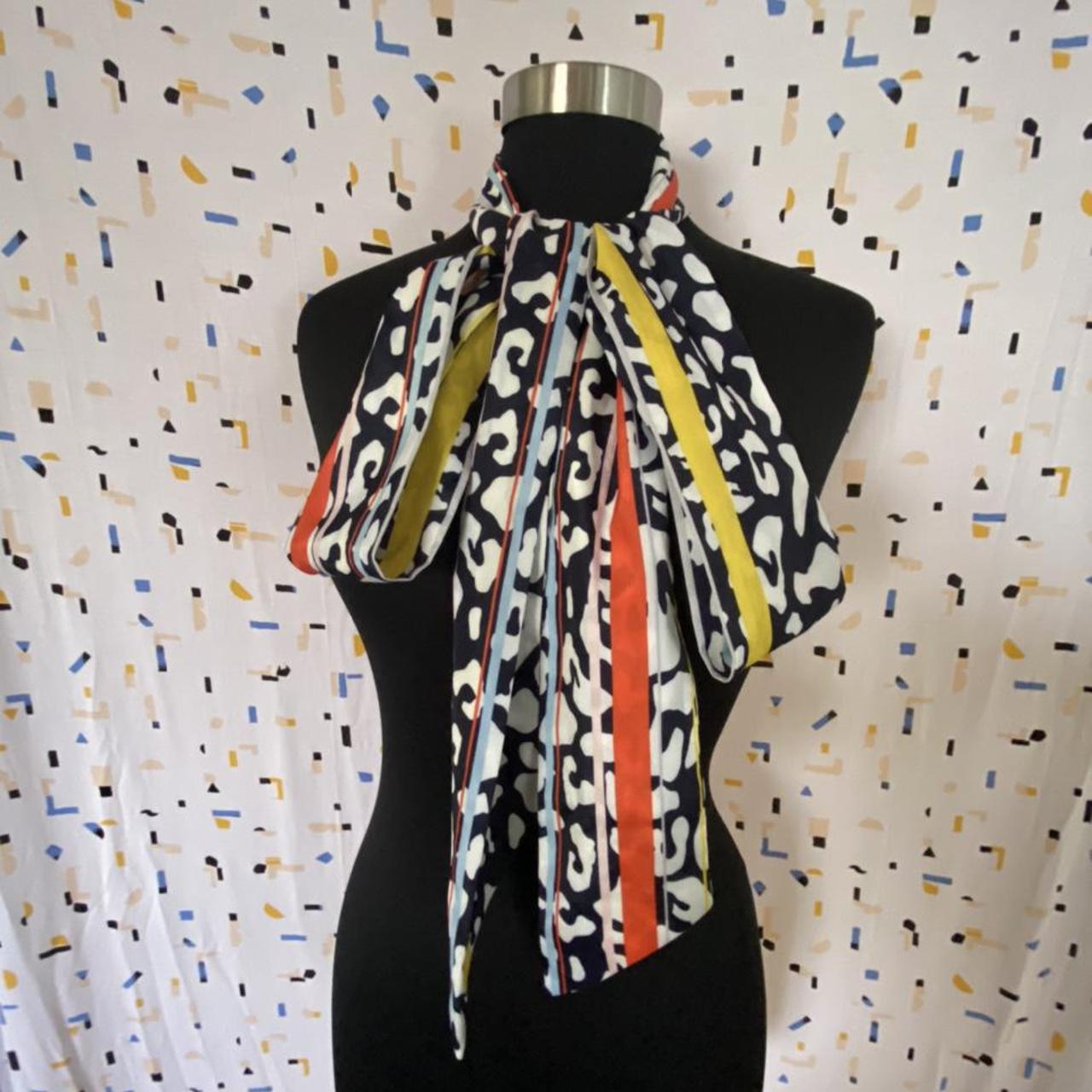 Super unique vintage 70’s/80’s long skinny scarf.... - Depop