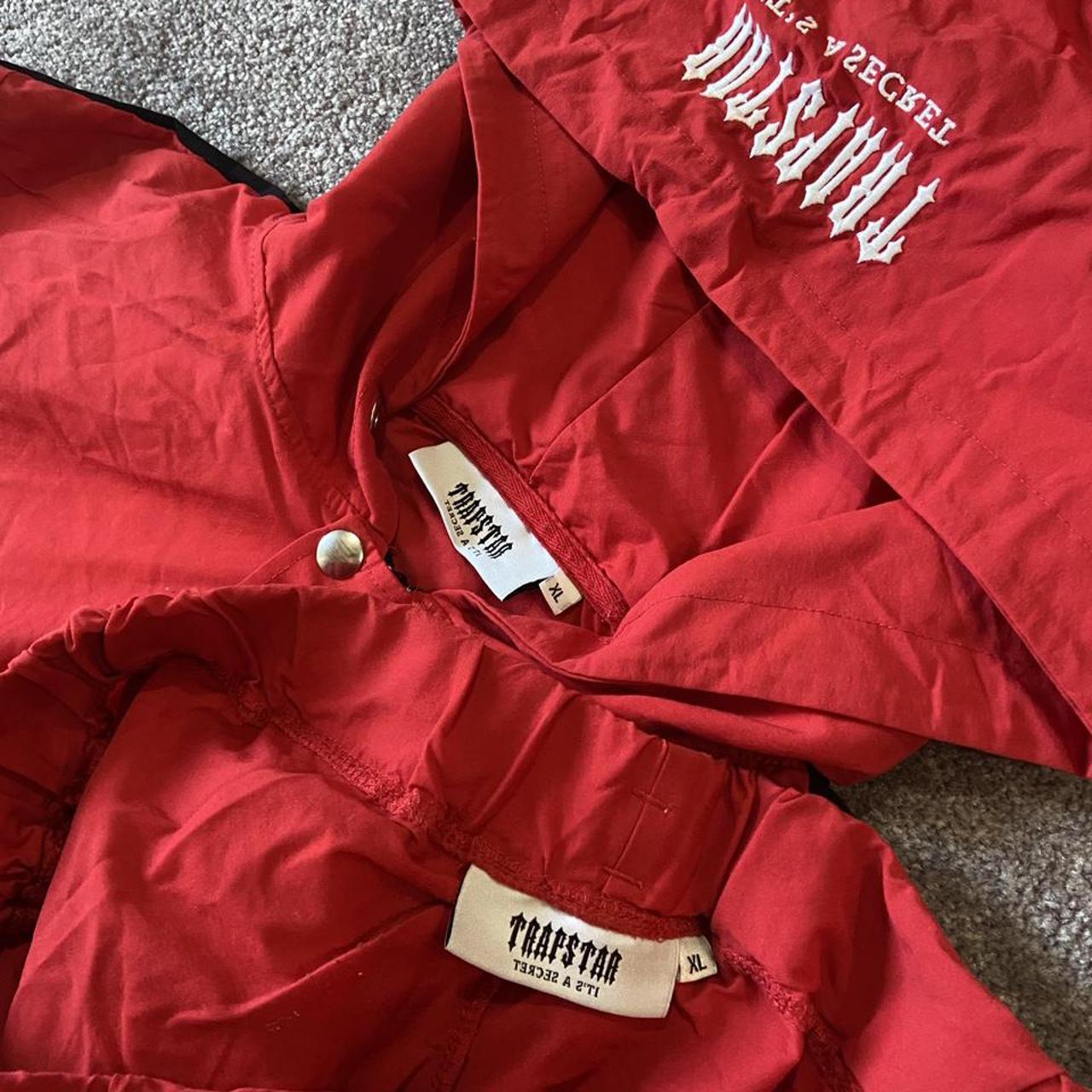 Trapstar Men's Red and Black Jacket | Depop