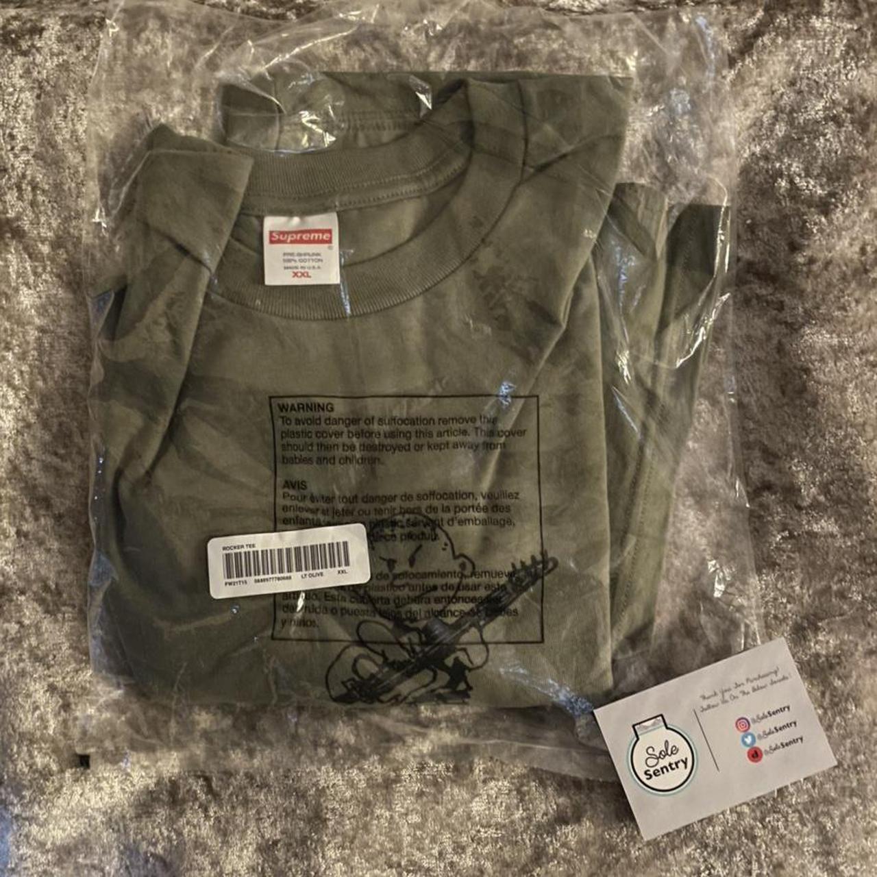 Supreme Rocker Tee Light Olive Green Size XXL - DS... - Depop