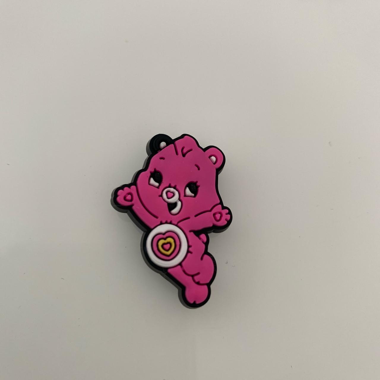 Crocs jibbitz Charm accessory - Pink Wonderheart... - Depop