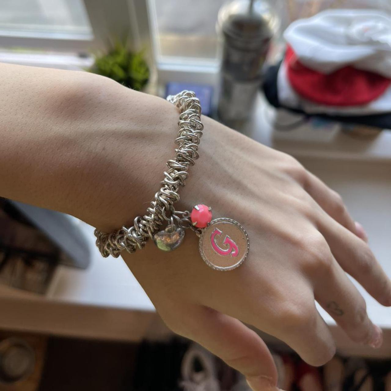 Justice Women's Silver and Pink Jewellery | Depop