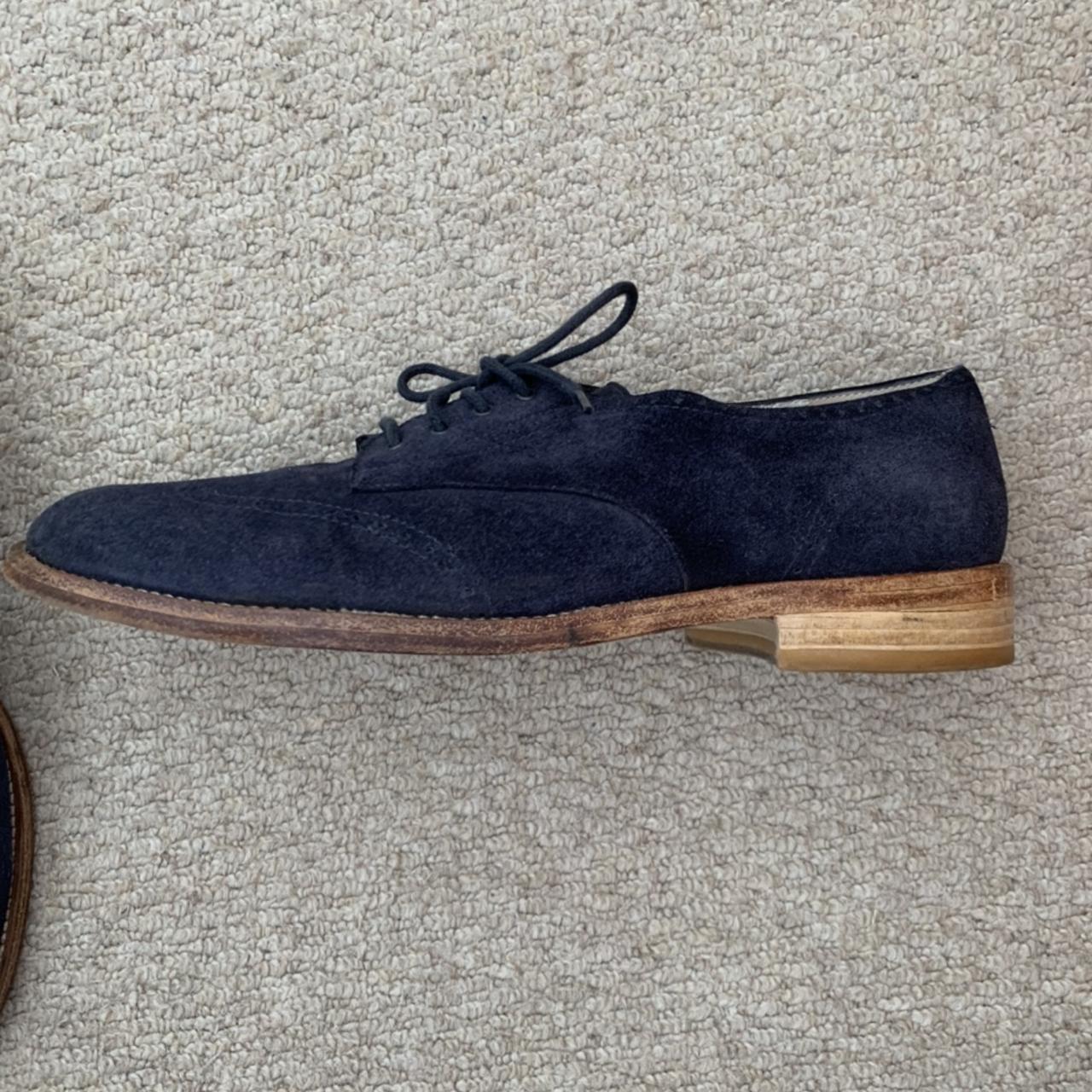 APC navy blue suede brogues. Excellent conditions.... - Depop