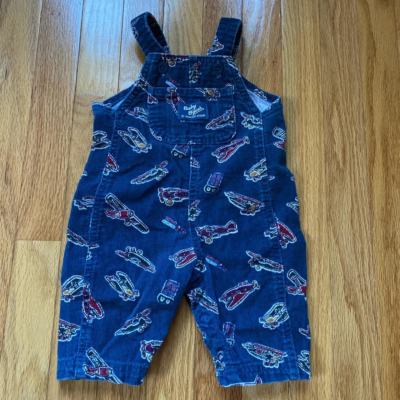 Vintage 90s baby corduroy airplane oshkosh b’gosh... - Depop