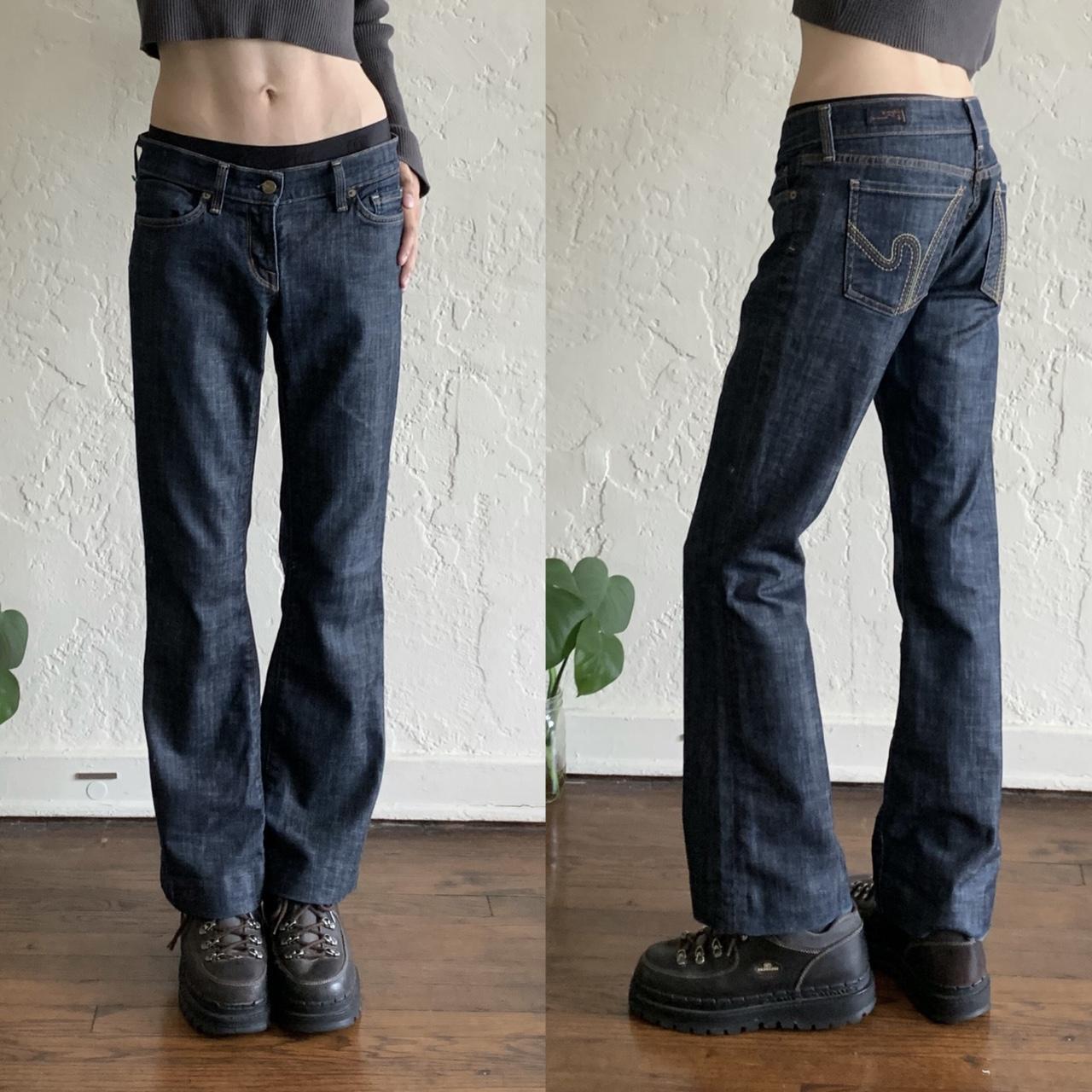 vintage 2000s jeans the perfect low rise bootcut... - Depop