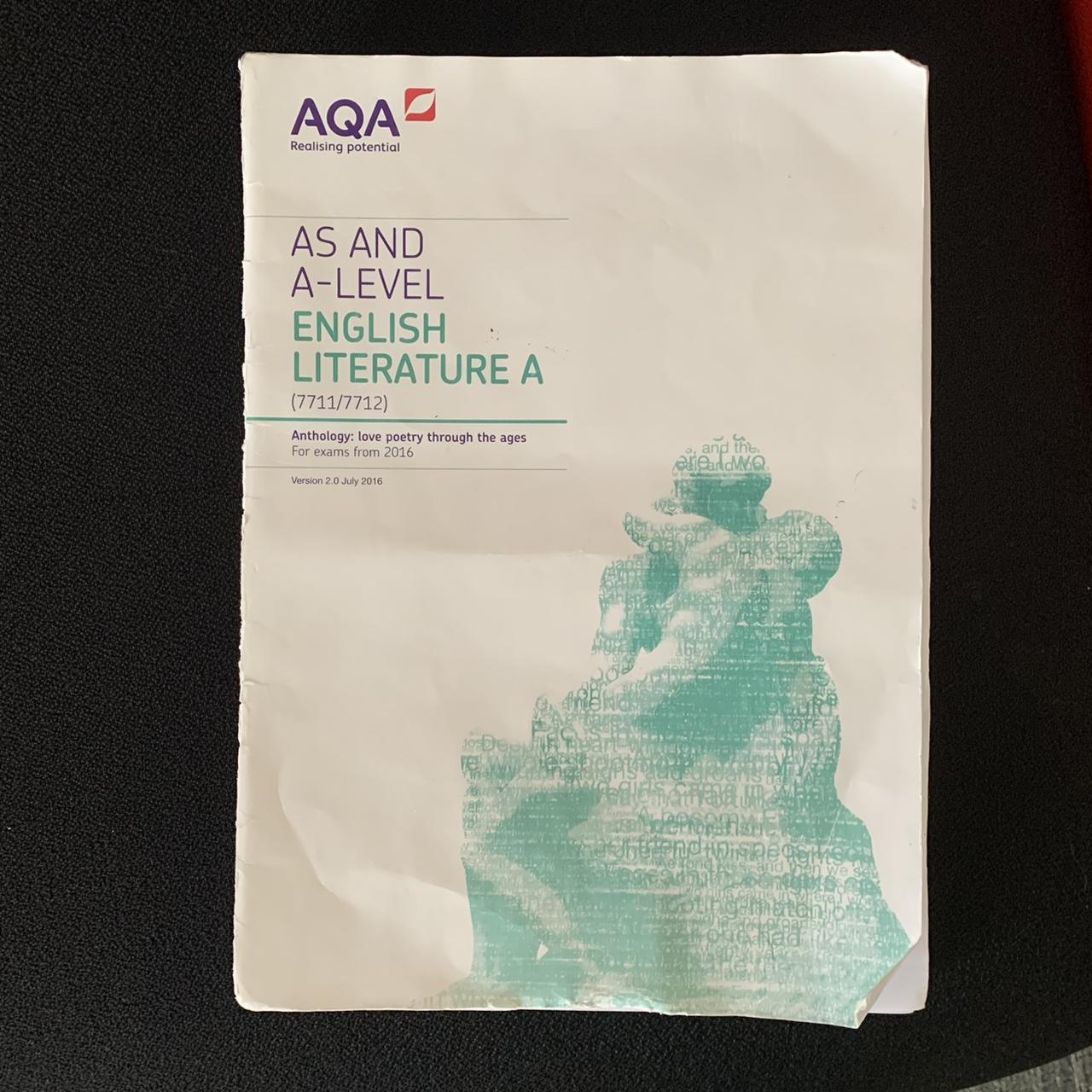 love poetry through the ages english lit a level... - Depop