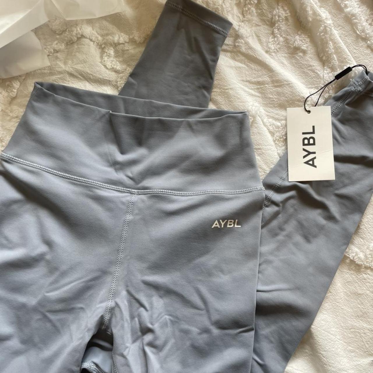 Matching AYBL core leggings in steel blue - Depop