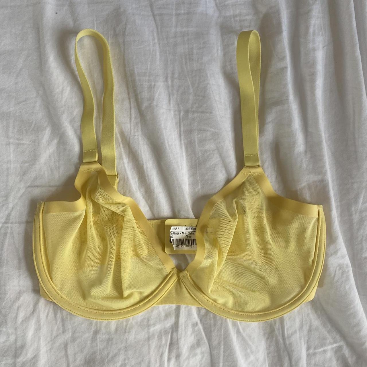 Cuup ‘the plunge’ bra in citrine, gorgeous yellow... - Depop
