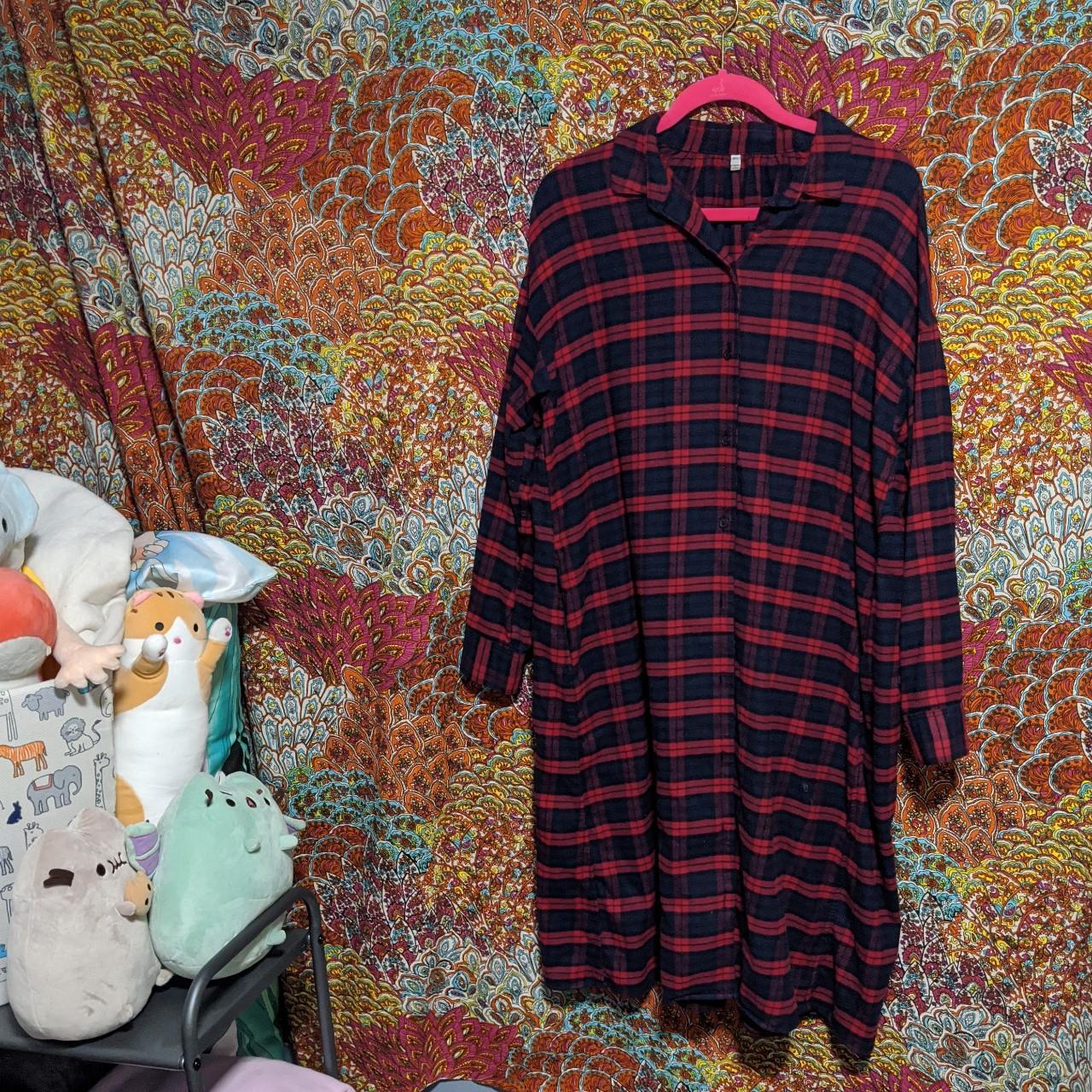 Muji Women's Red and Burgundy Cardigan | Depop