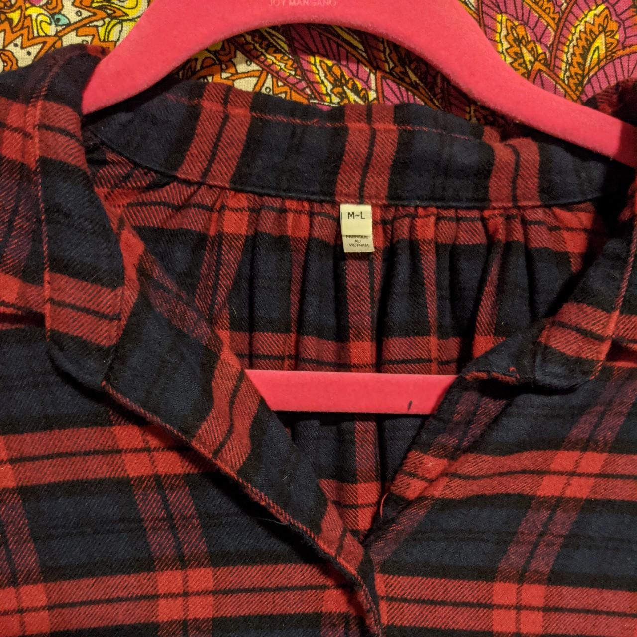 Muji Women's Red and Burgundy Cardigan | Depop