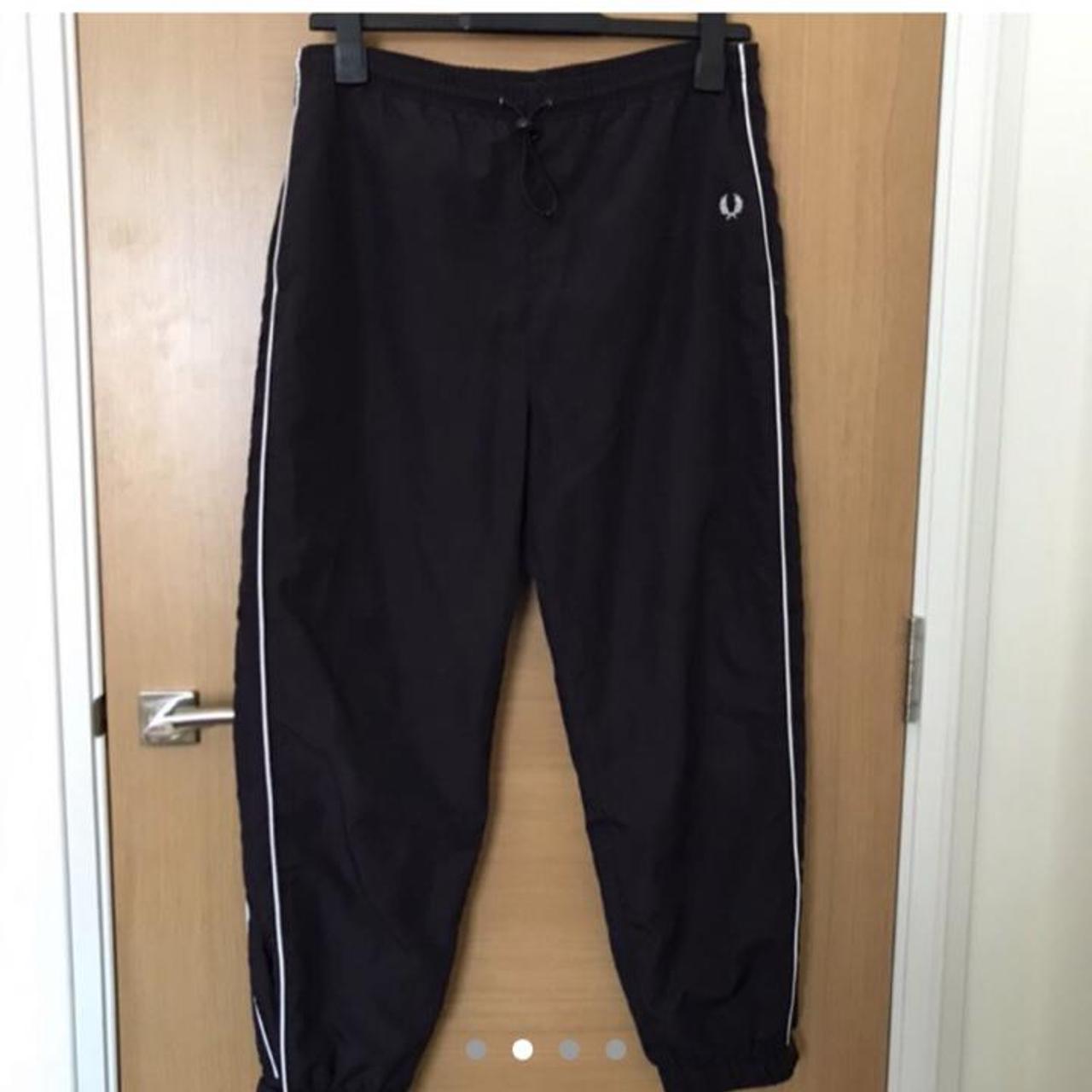 Fred perry trackie bottoms purple/burgandy 🔥 XL fits... - Depop