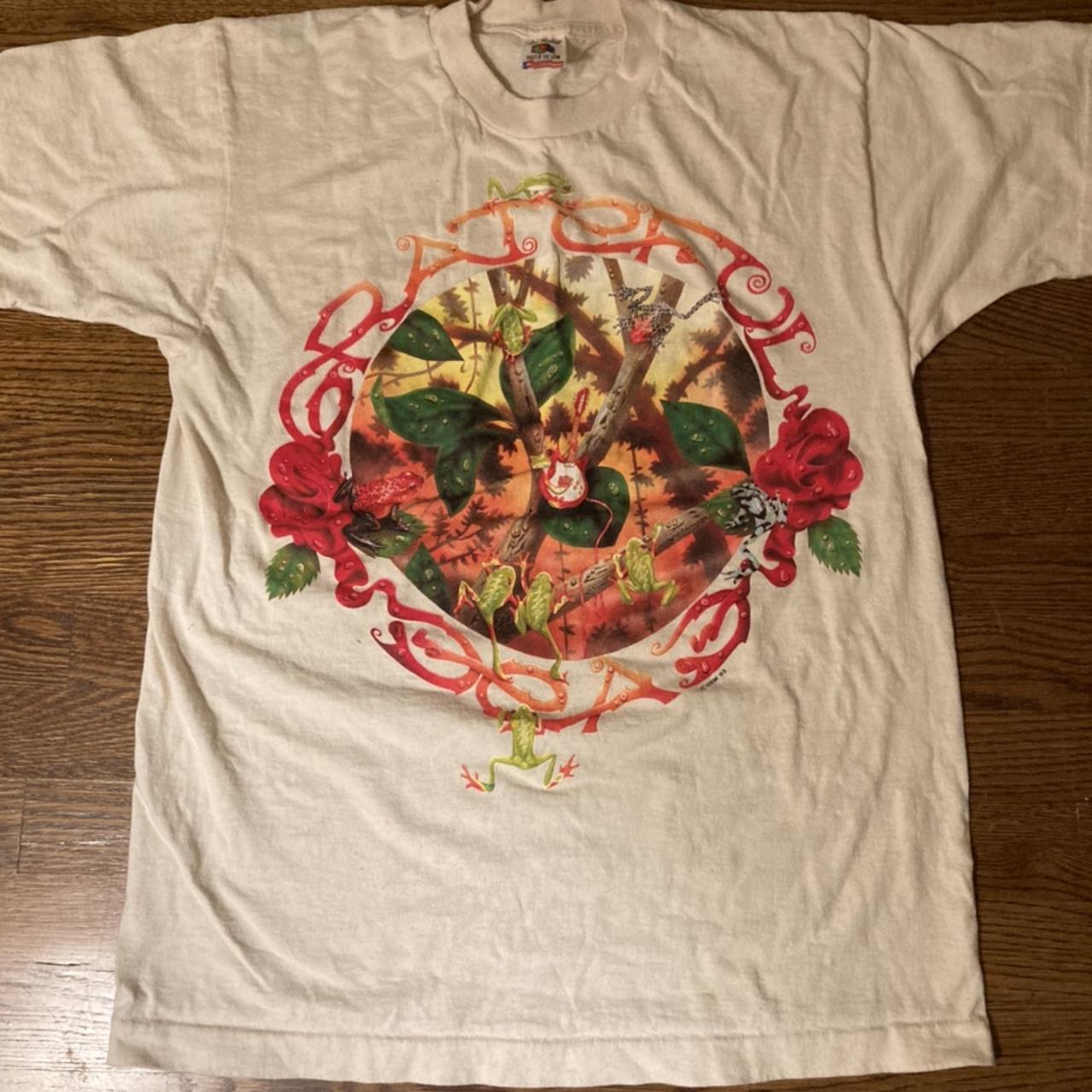 Vintage 90s Grateful Dead tree frog jungle tee shirt... - Depop