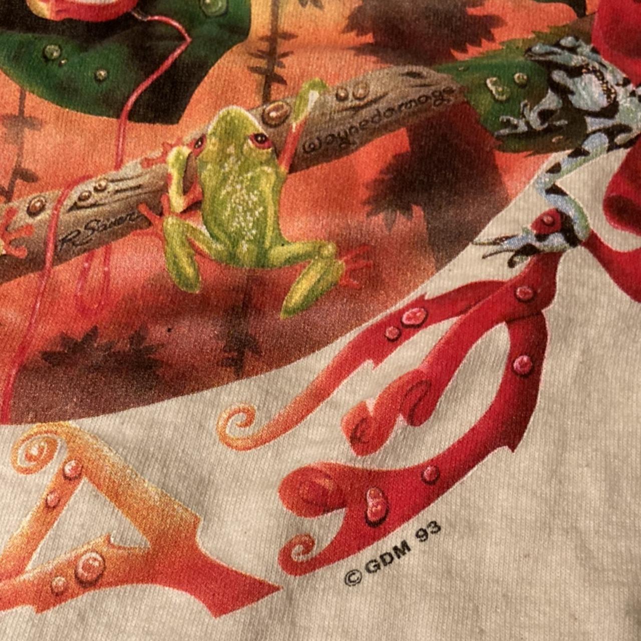 Vintage 90s Grateful Dead tree frog jungle tee shirt... - Depop