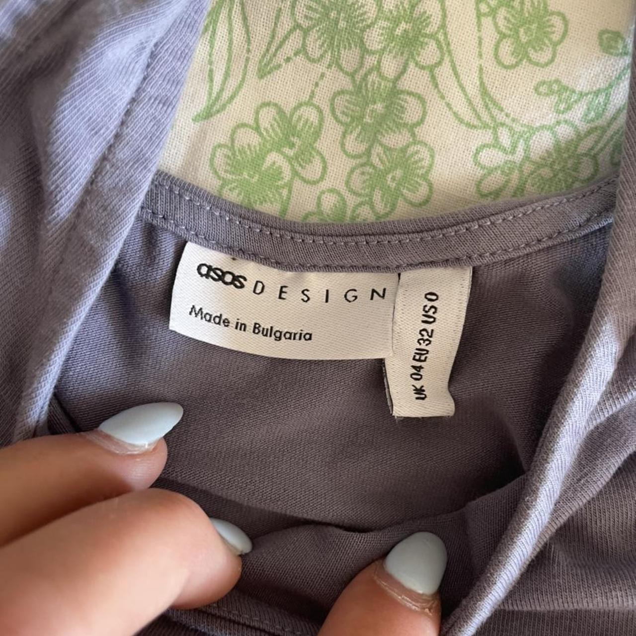 ASOS Crop top Blue Good condition UK4 - Depop