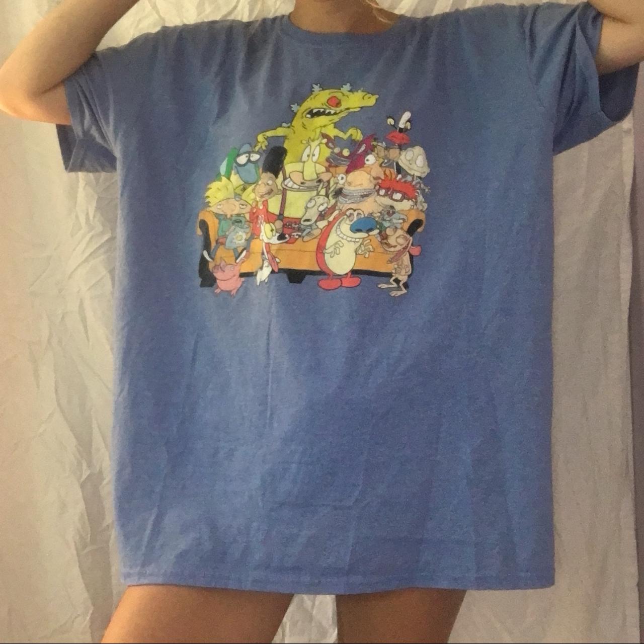 90’s Nickelodeon cartoon throwback t shirt. Size XXL... - Depop