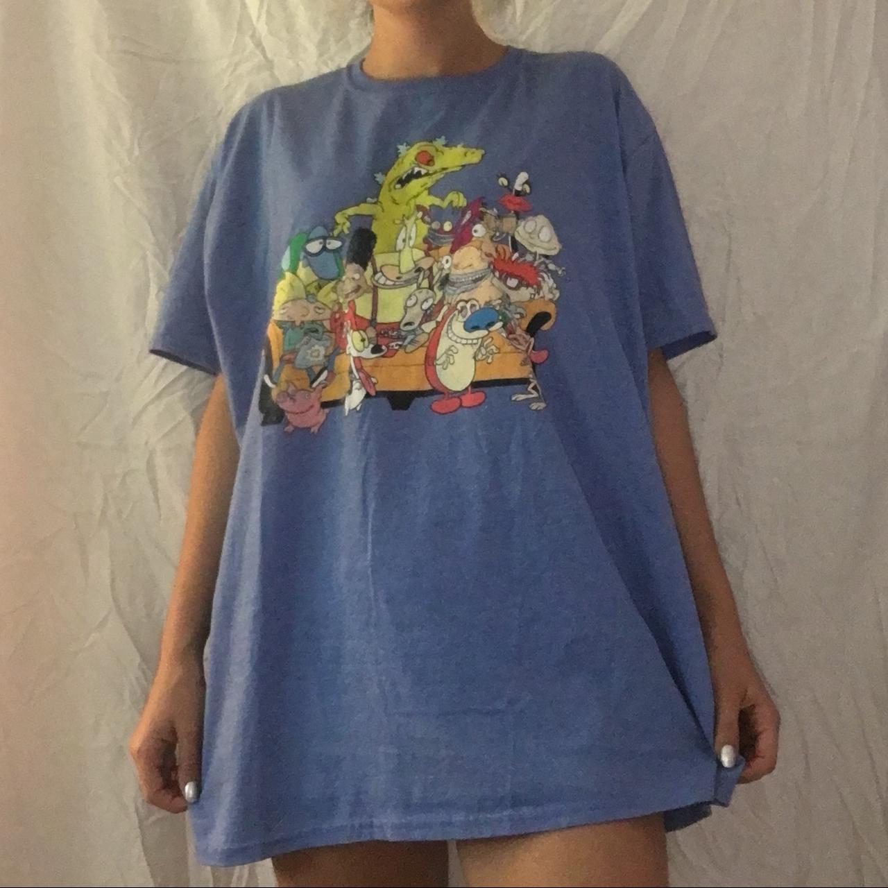 90’s Nickelodeon cartoon throwback t shirt. Size XXL... - Depop