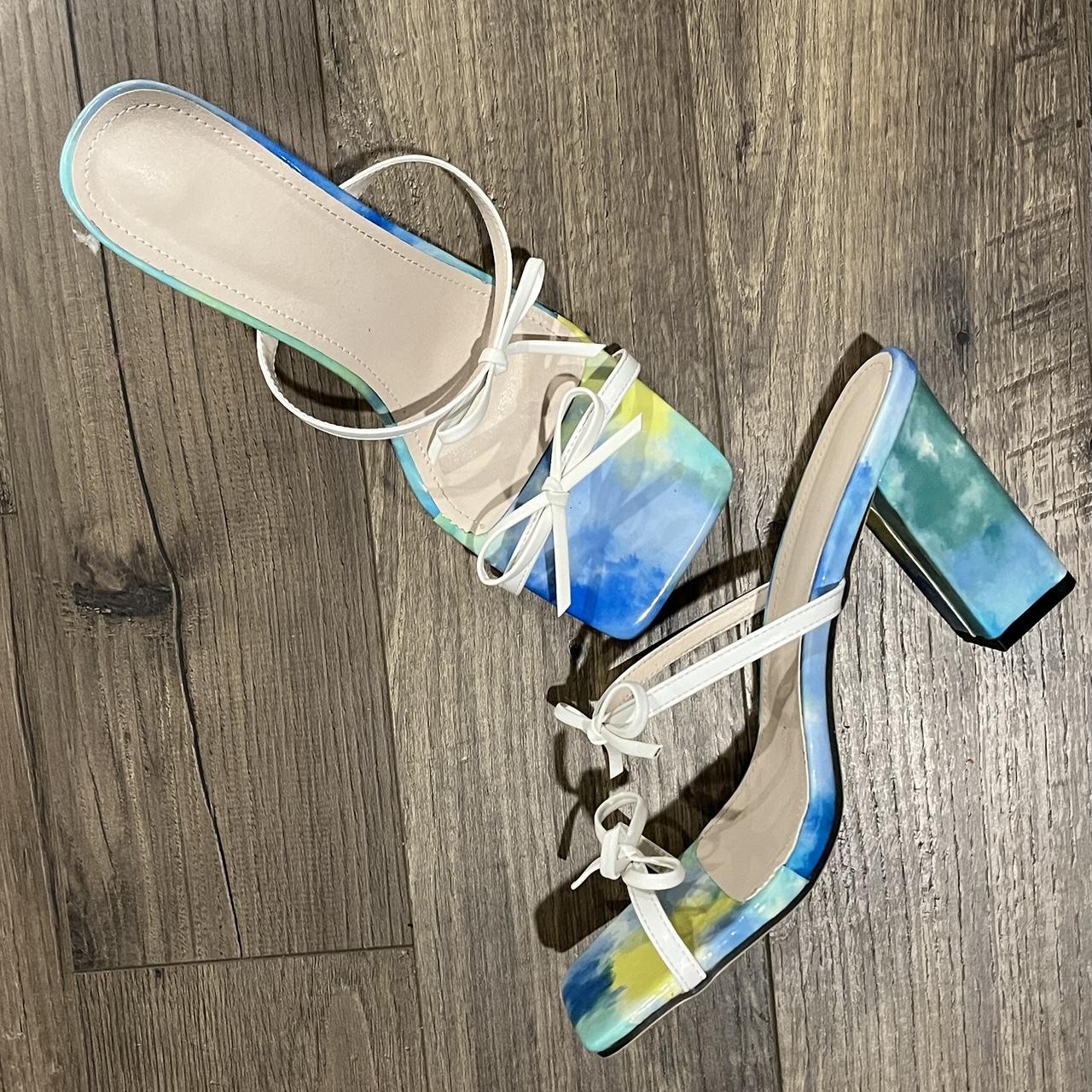 Pretty blue azure sky, now sandals! Perfect to make... - Depop