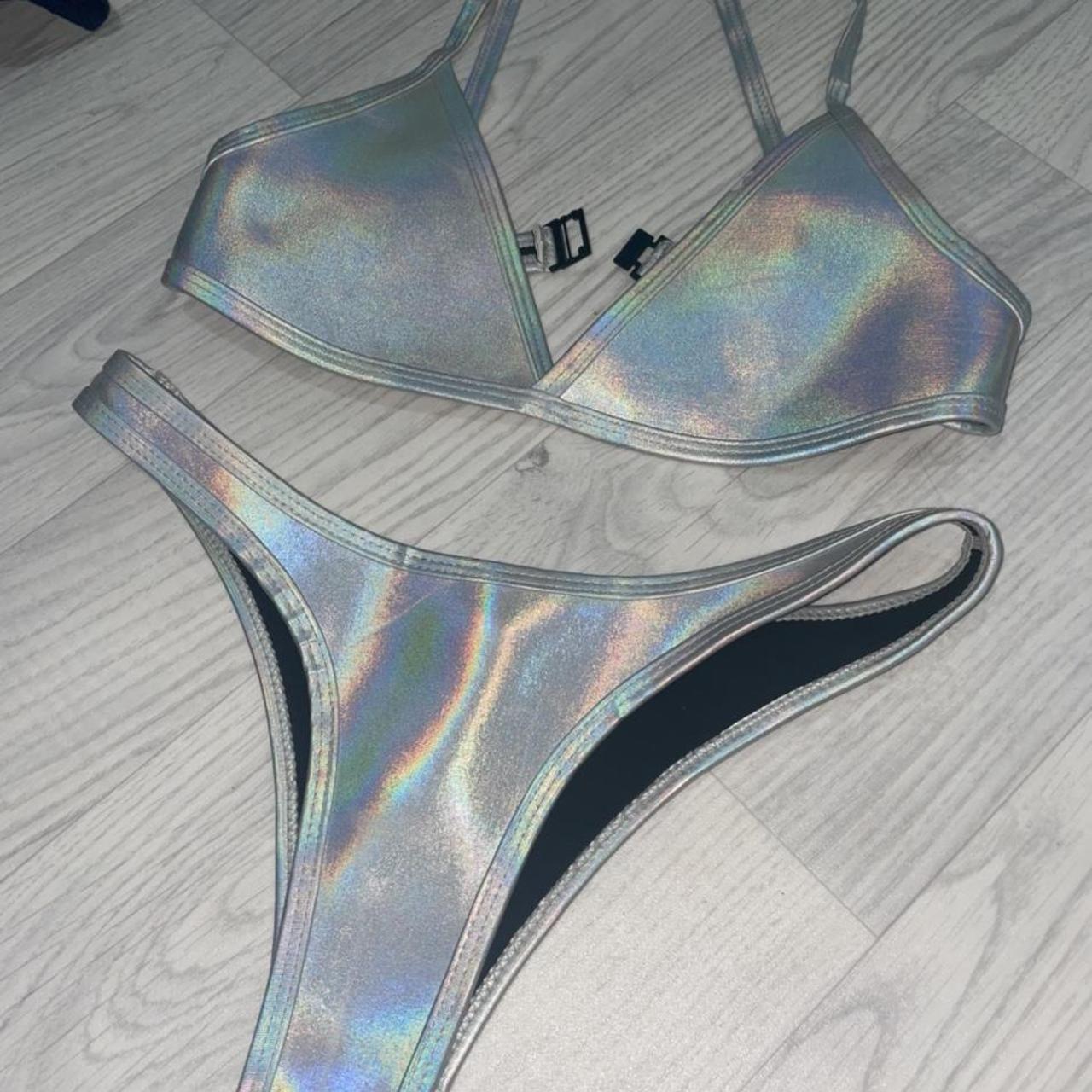 HOAKA swimwear holographic bikini set Sold out - Depop