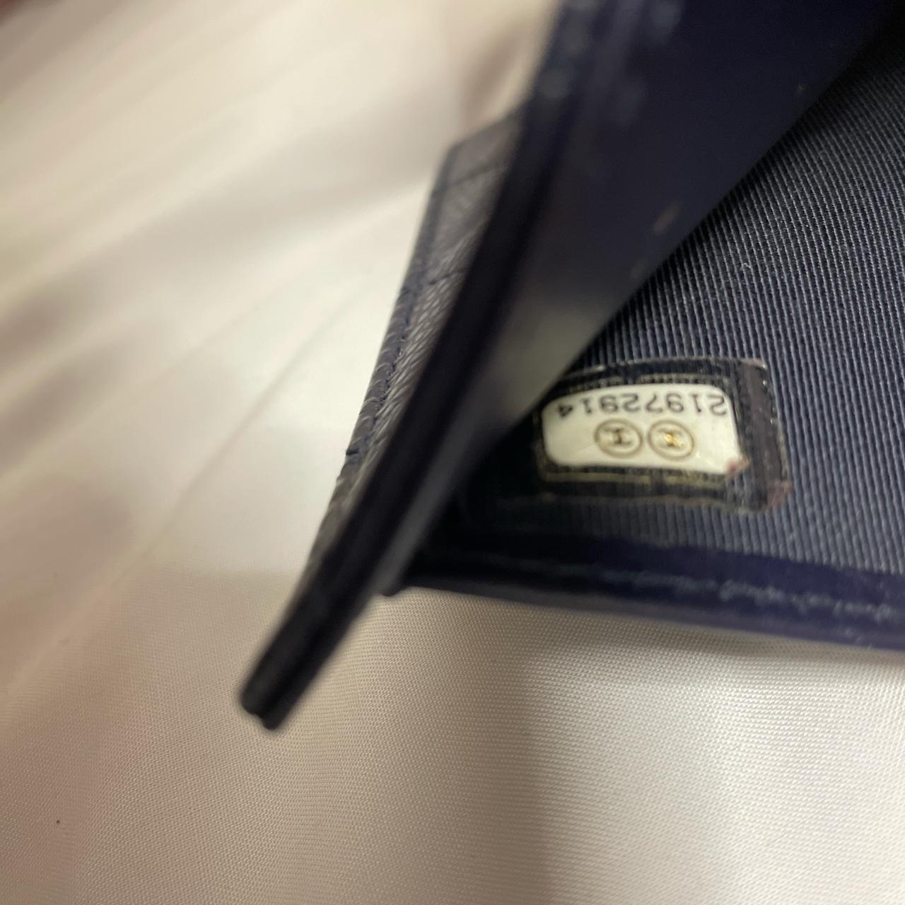 Chanel wallet Colour - Navy blue Caviar skin 100%... - Depop