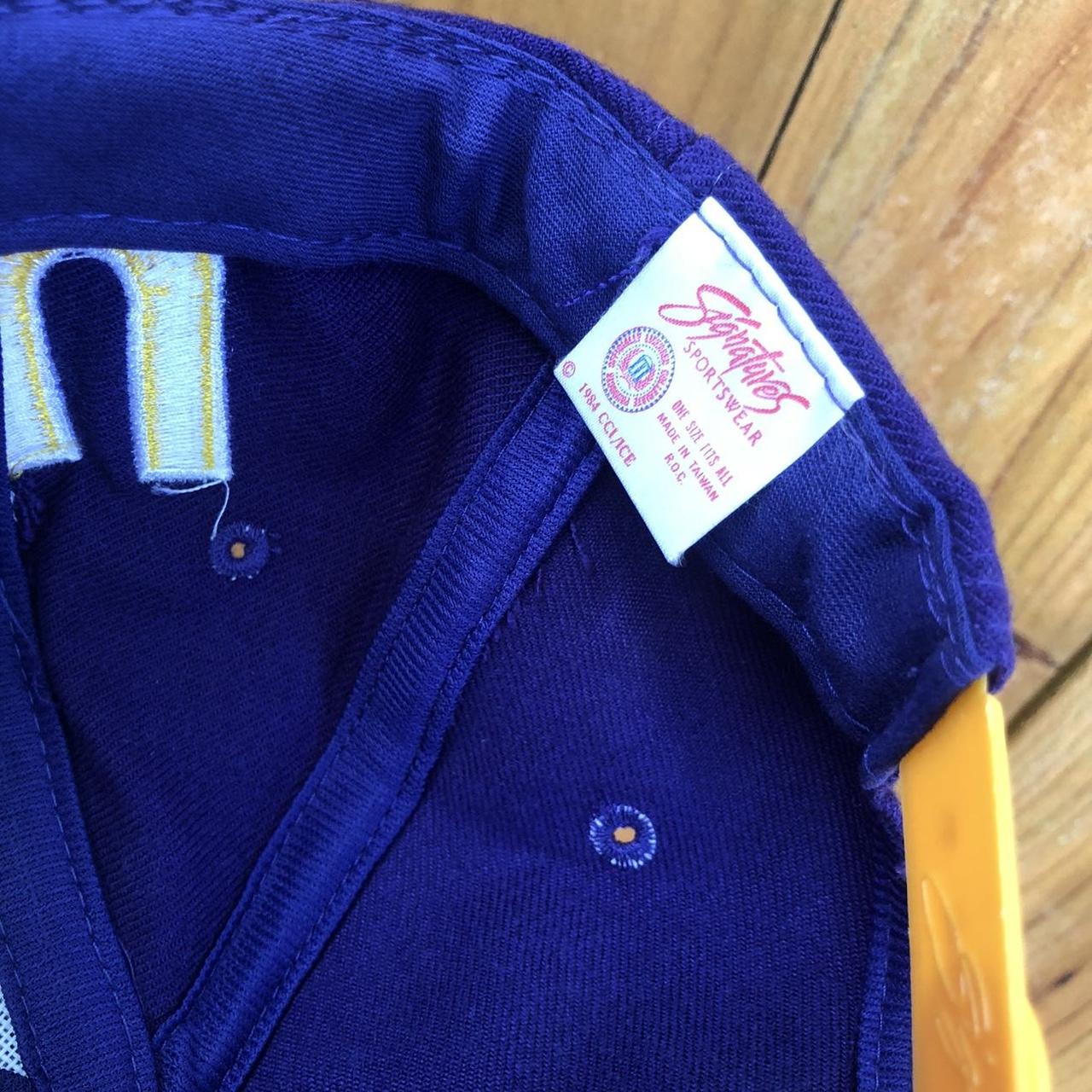 LSU Tigers Vintage 90s Wraparound Snapback Hat -... - Depop