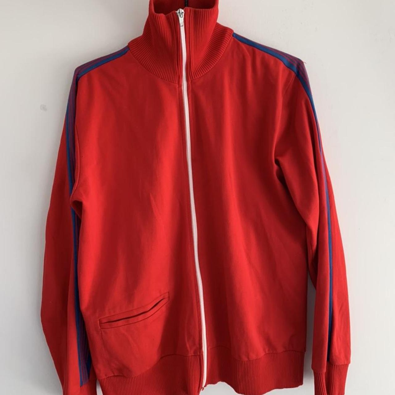 Vintage red track jacket Fits size S Amazing vintage... - Depop