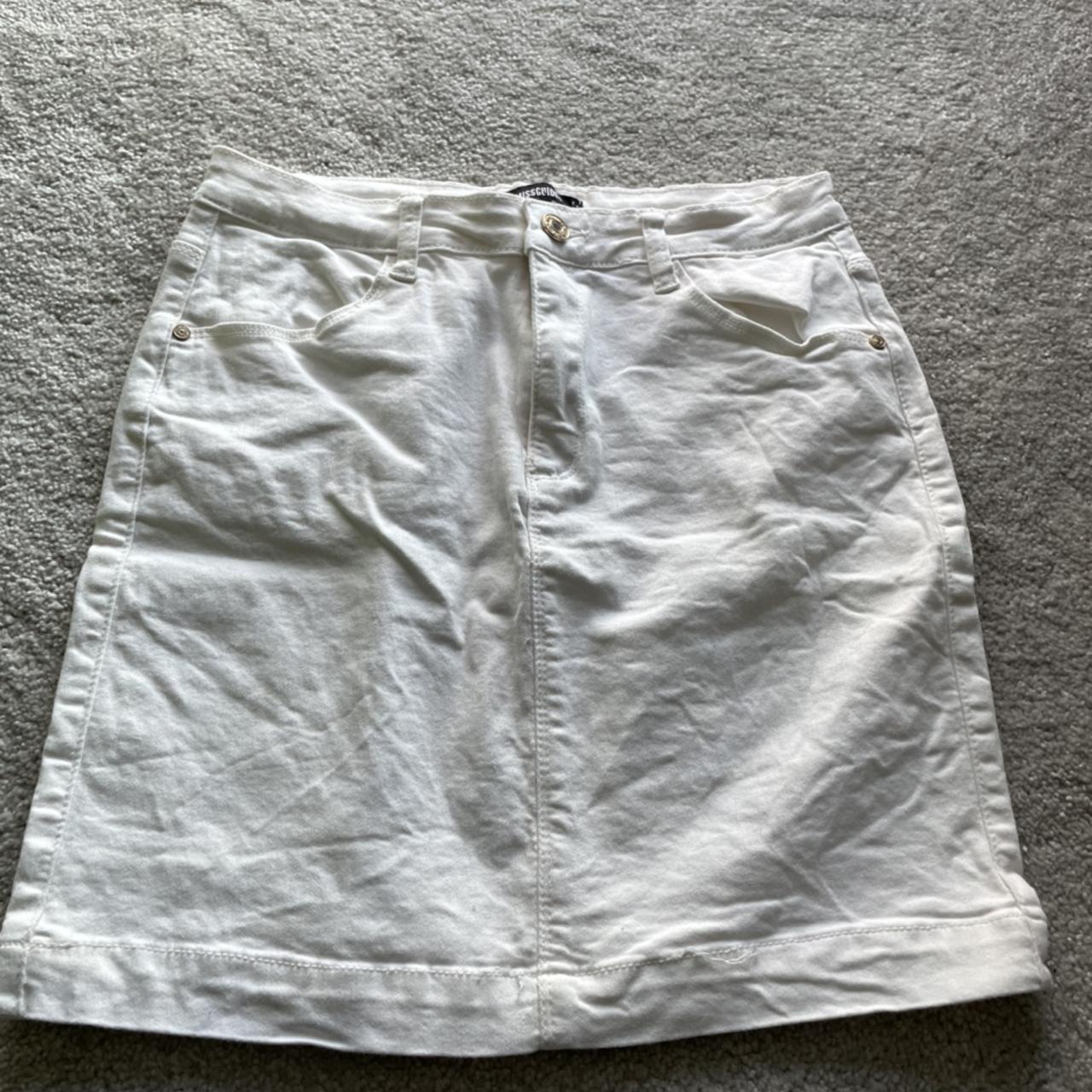 Missguided Women's White Skirt | Depop