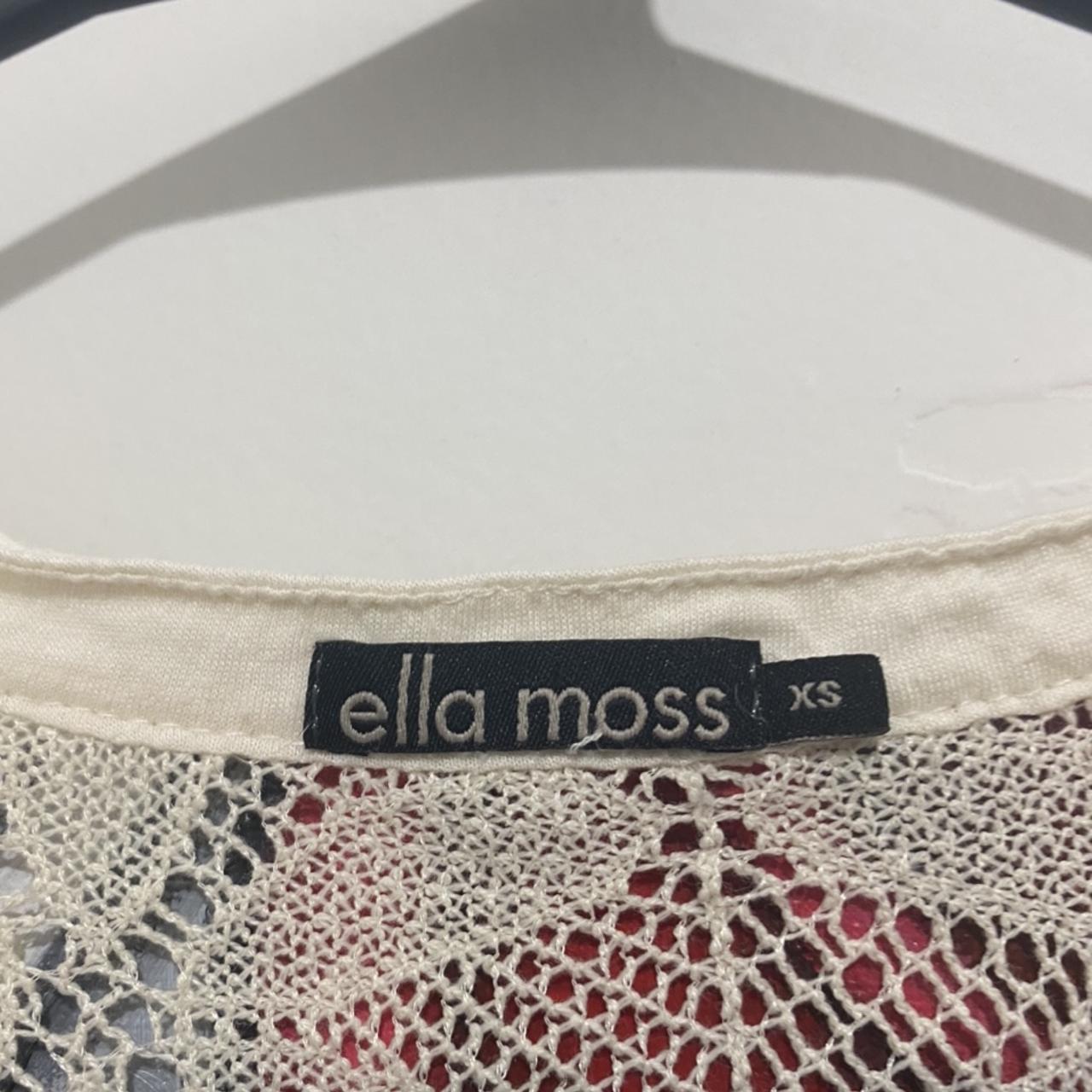 Ella Moss Women's White and Cream Blouse | Depop