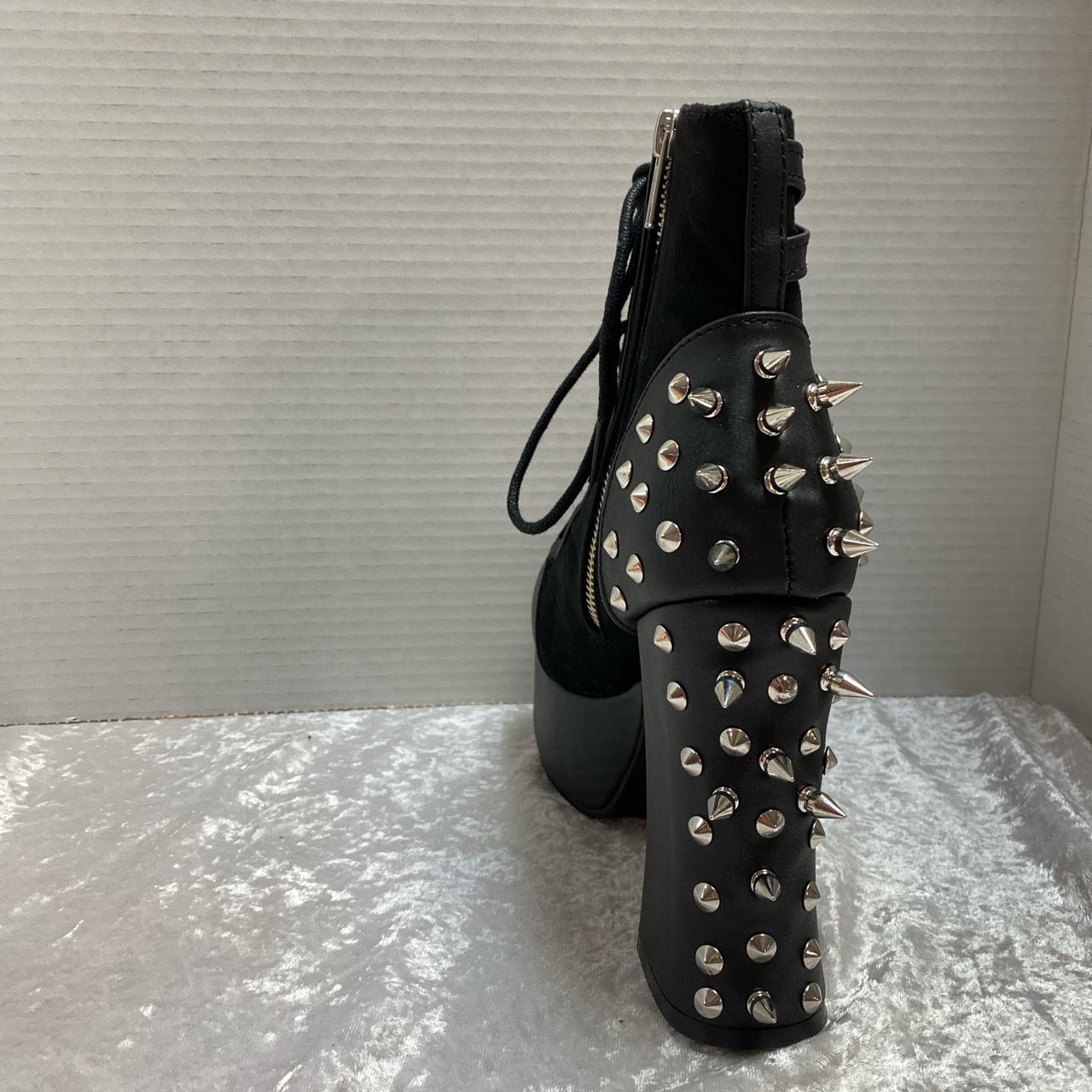 New In Box Demonia Charade-100 in black vegi... - Depop