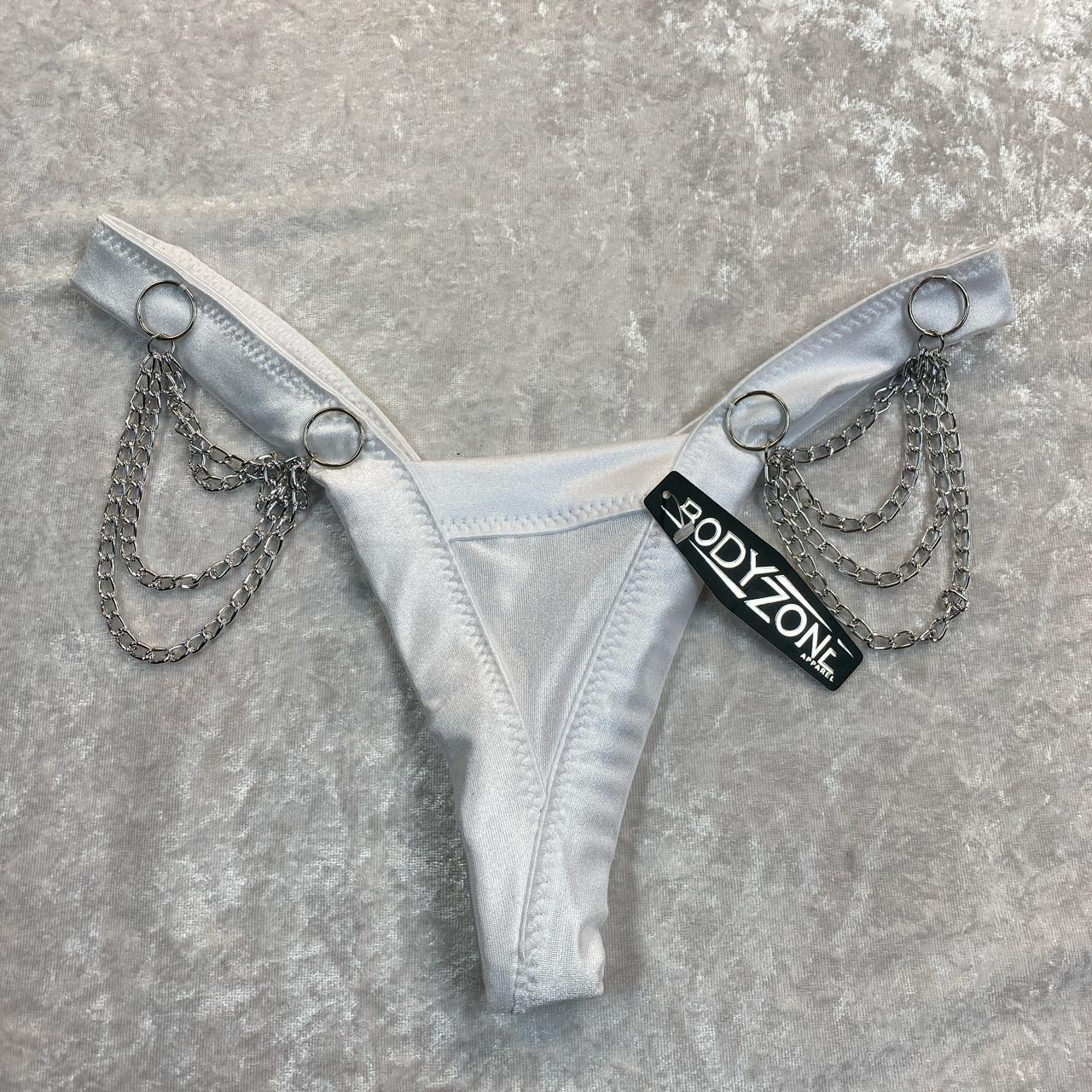 Bodyzone 1129BL lycra and lined V Front Thong in... | Depop