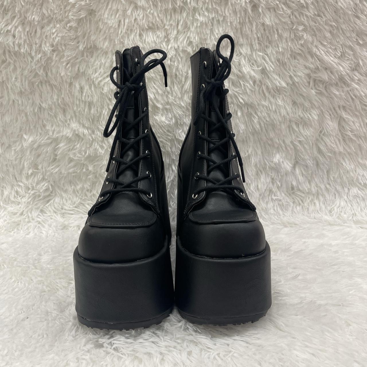 New in box Demonia Camel-203 Black Faux Leather with... - Depop