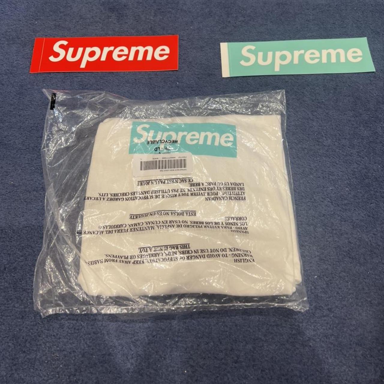 Supreme x Tiffany&Co Box Logo T-Shirt - Size Large -... - Depop