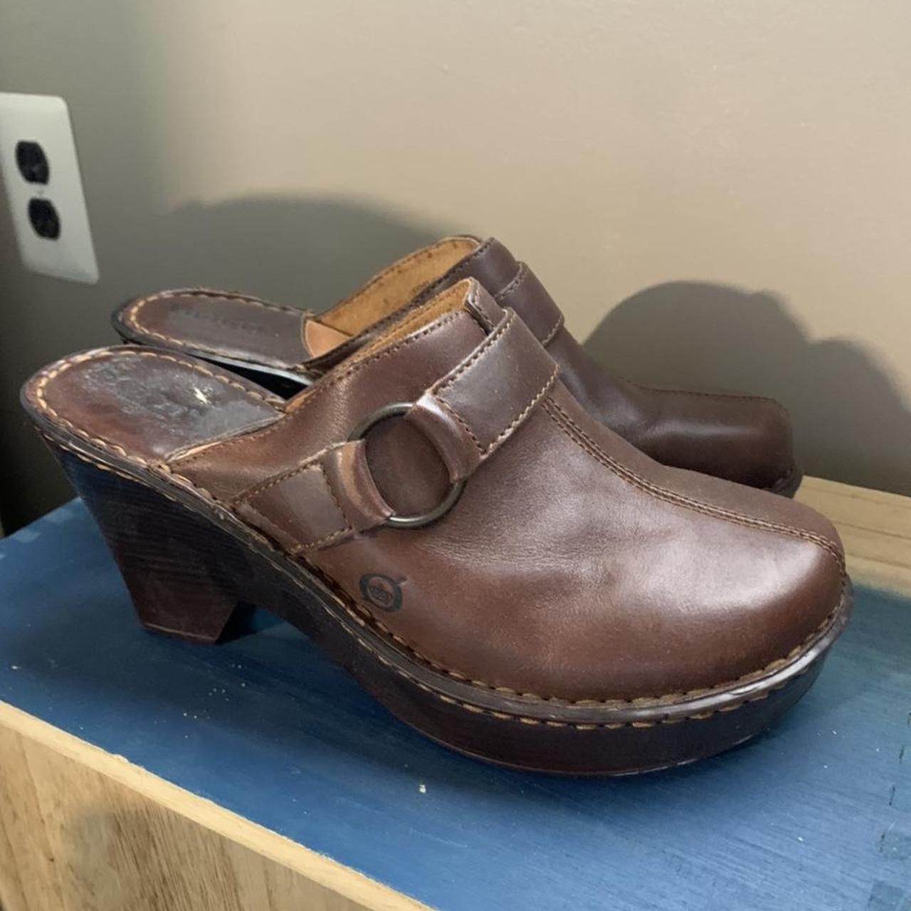Women's Brown Clogs | Depop
