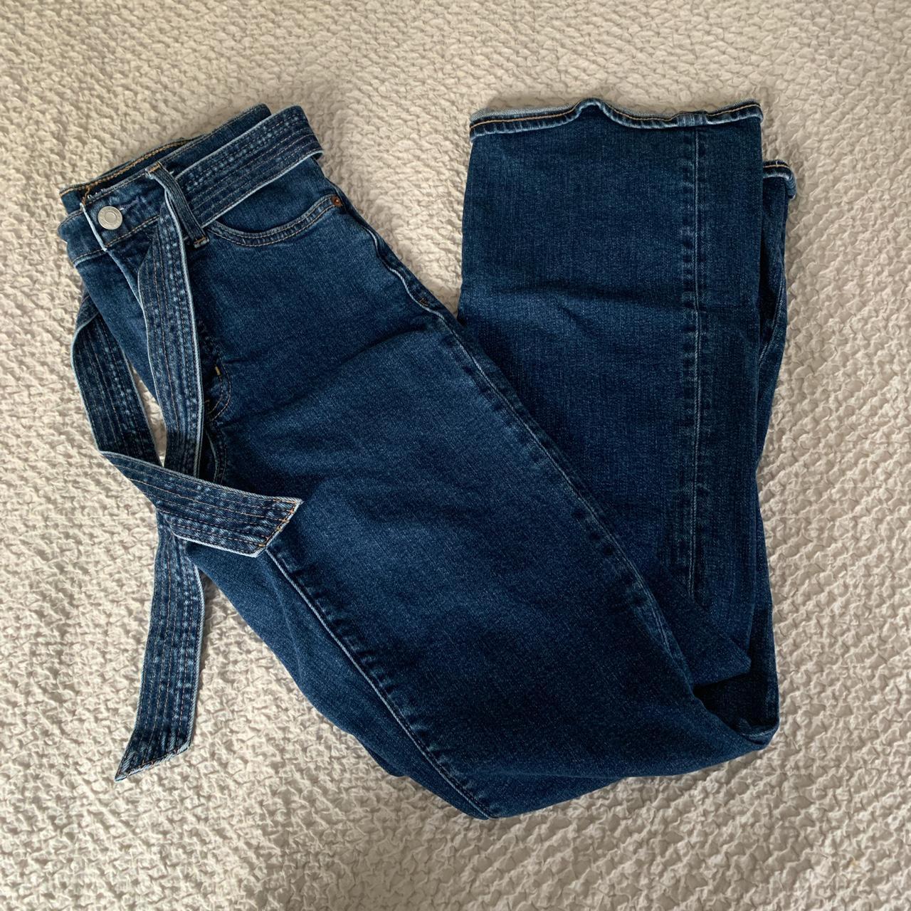 Gap high waisted wide leg jeans super long on me and... - Depop