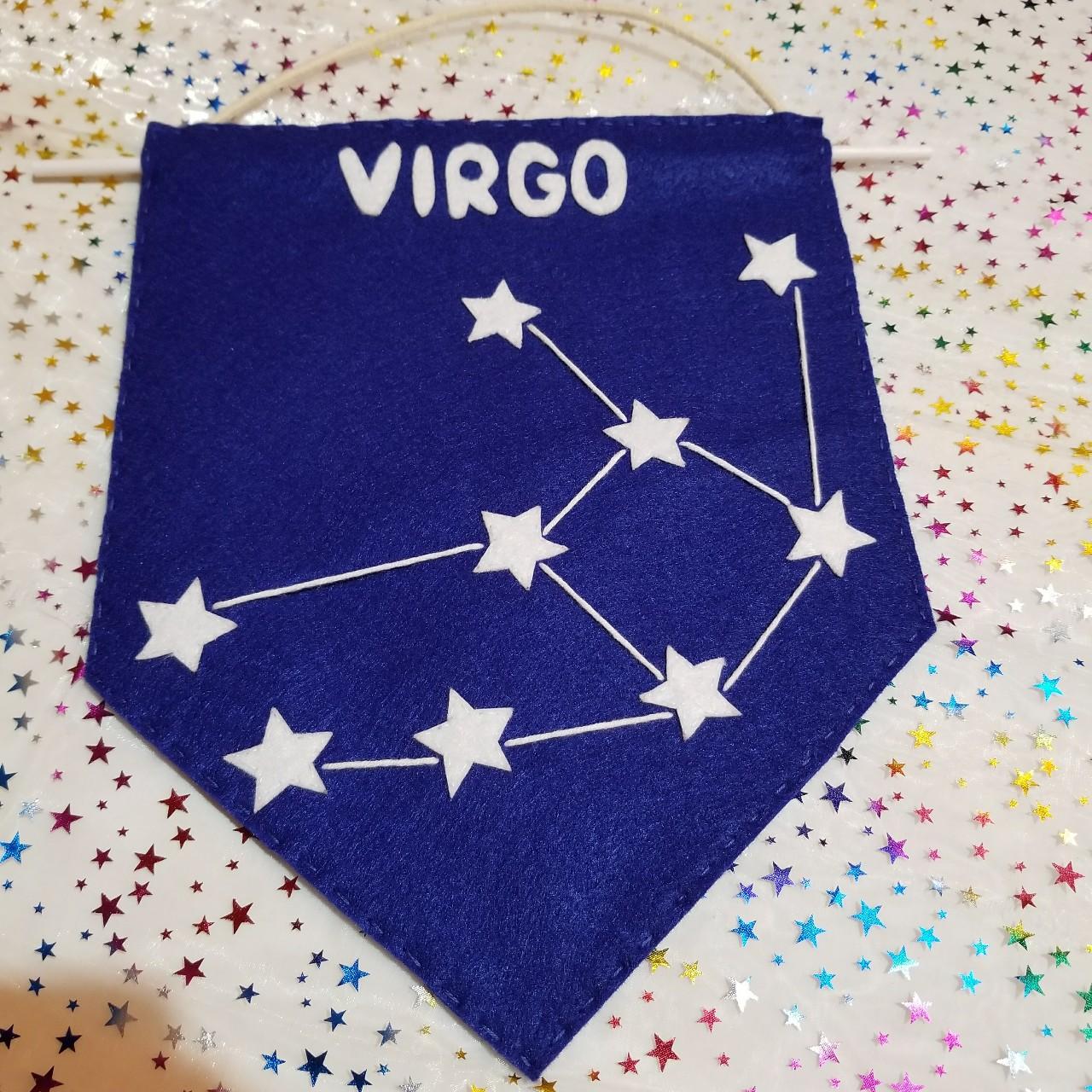 Virgo Constellation Flag Felt Banner ☆☆☆ Handsewn... | Depop