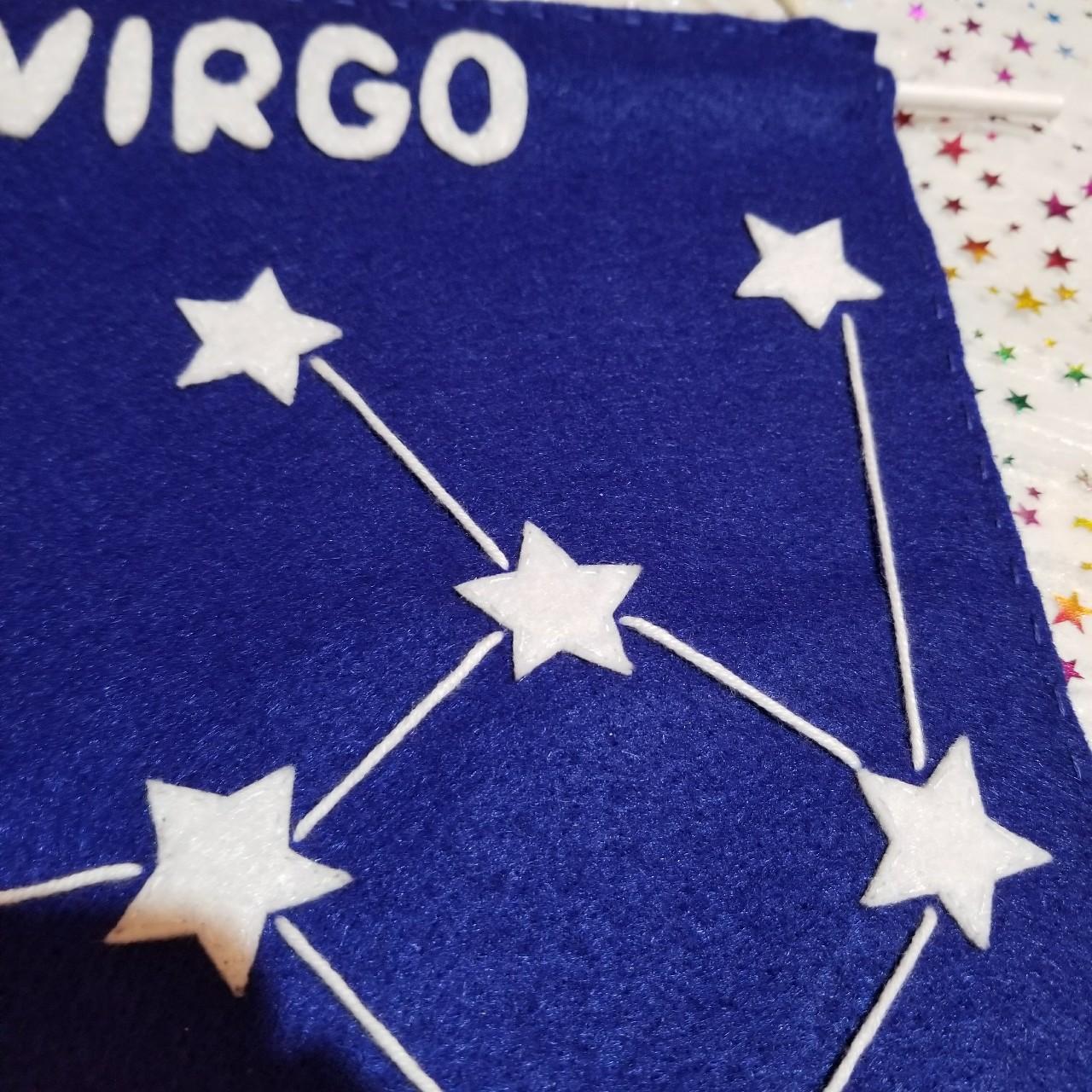 Virgo Constellation Flag Felt Banner ☆☆☆ Handsewn... | Depop