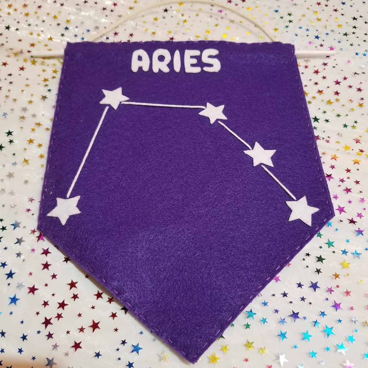 Aries Constellation Flag Felt Banner ☆☆☆ Handsewn... | Depop