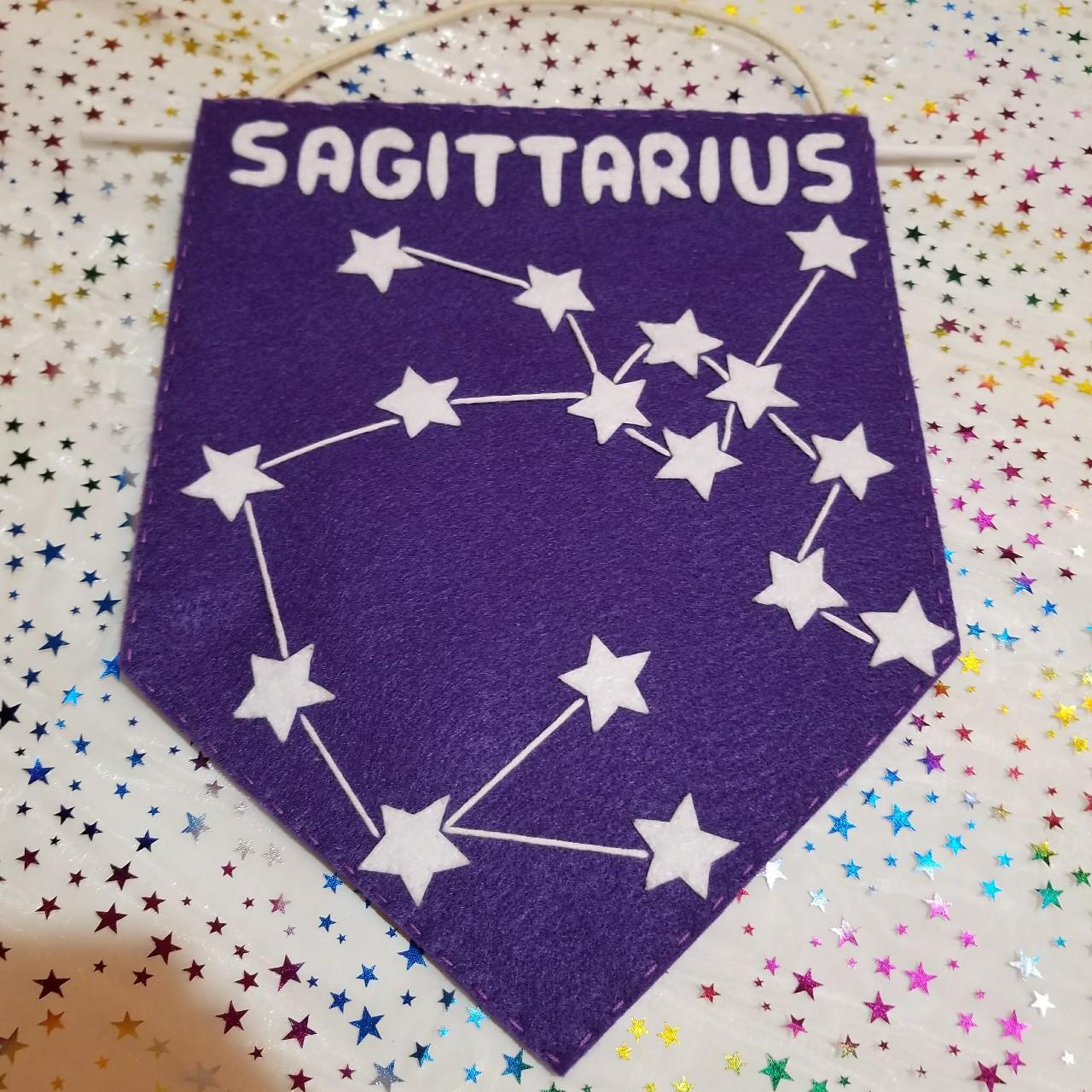 Sagittarius Constellation Flag Felt Banner... | Depop