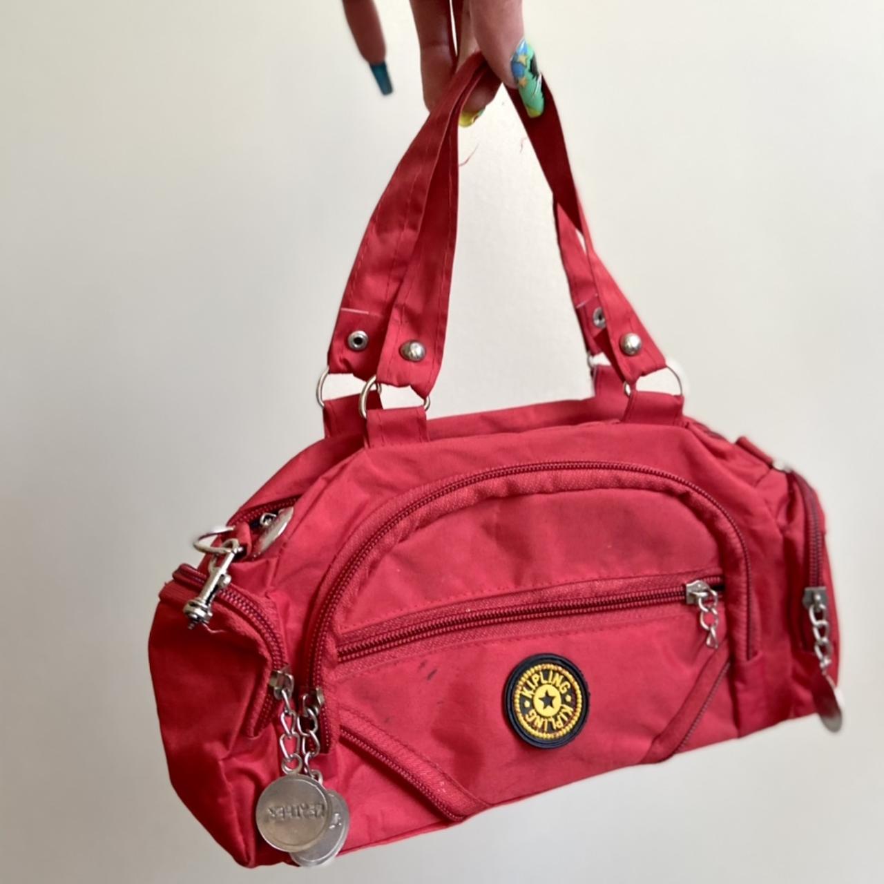 Kipling red mini bag Amazing mini red vintage... - Depop