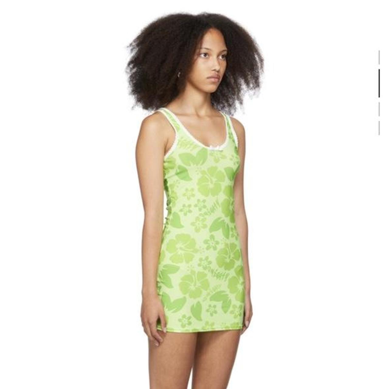 O-MIGHTY Women's Green Dress | Depop