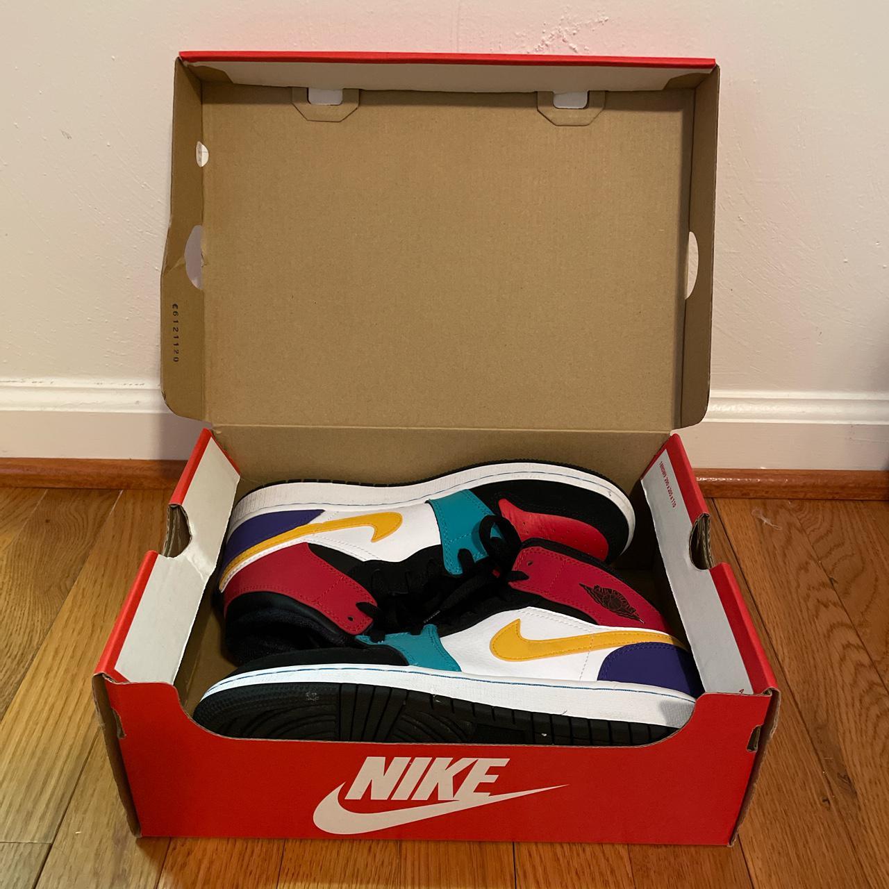 Mid Jordan 1s comes w the nike box but they aren’t... - Depop