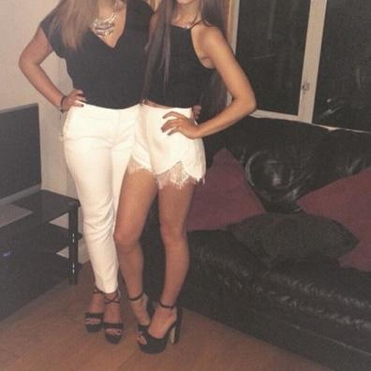 Missguided white / off white / cream eyelash detail... - Depop