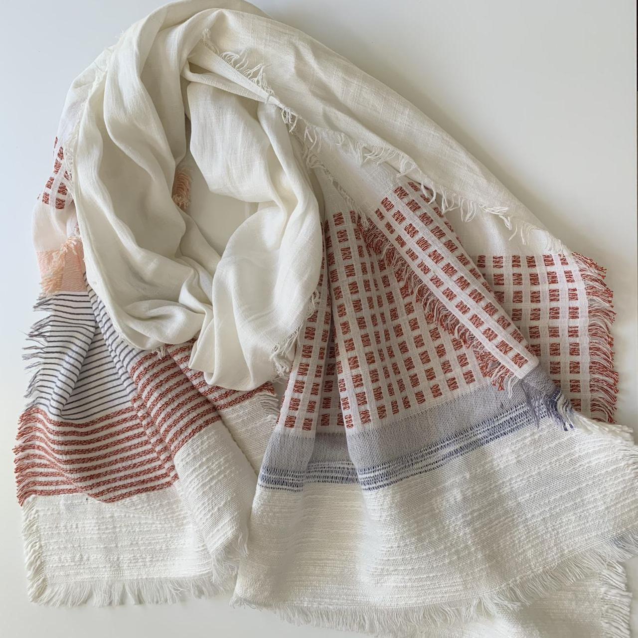 J.Crew Women's White Scarf-wraps | Depop