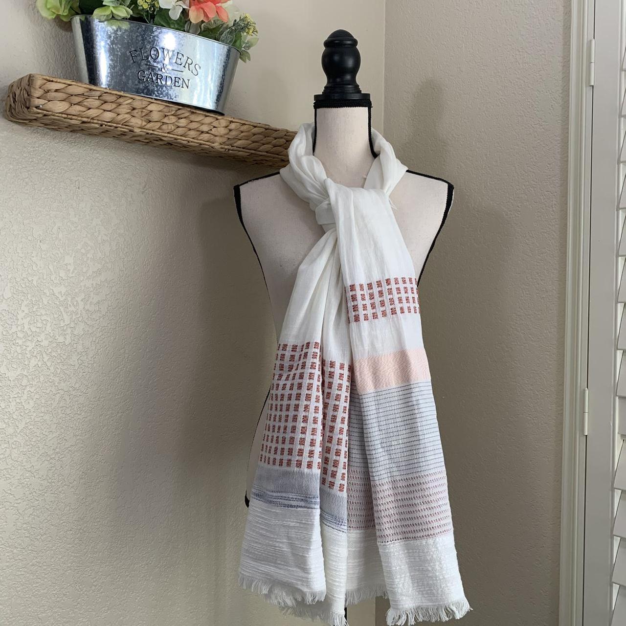 J.Crew Women's White Scarf-wraps | Depop